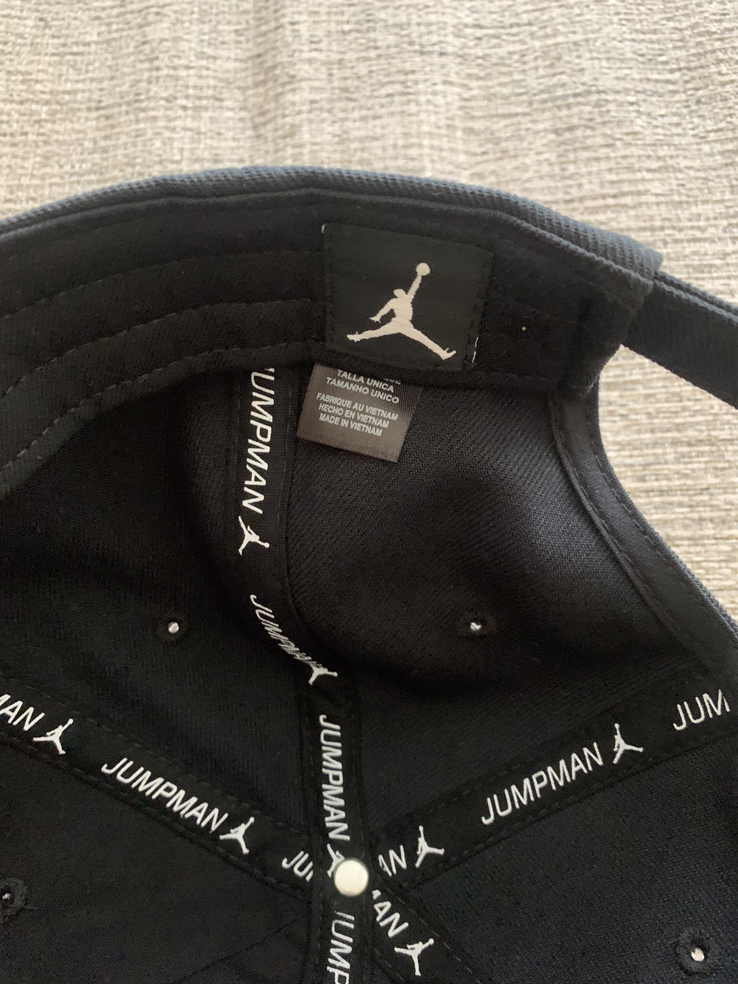 All Black Blacked-Out Air Jordan Embroidered Hat | SidelineSwap