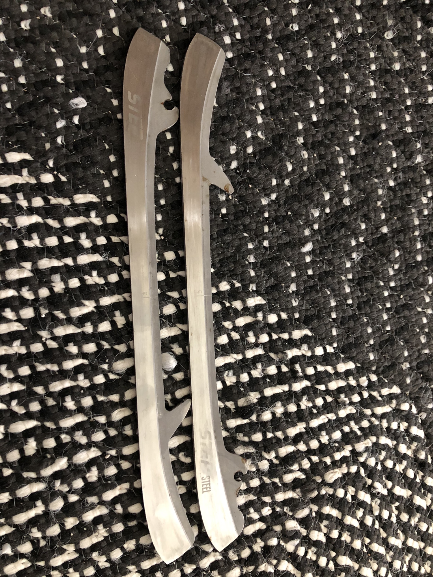 Step Steel runners for True 2 piece goalie skate steel runners size 9 ...