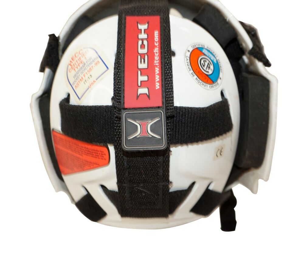 Itech 1200 Youth White Goalie Mask - YTH Goal Helmet 6-6 5/8" or JR ...