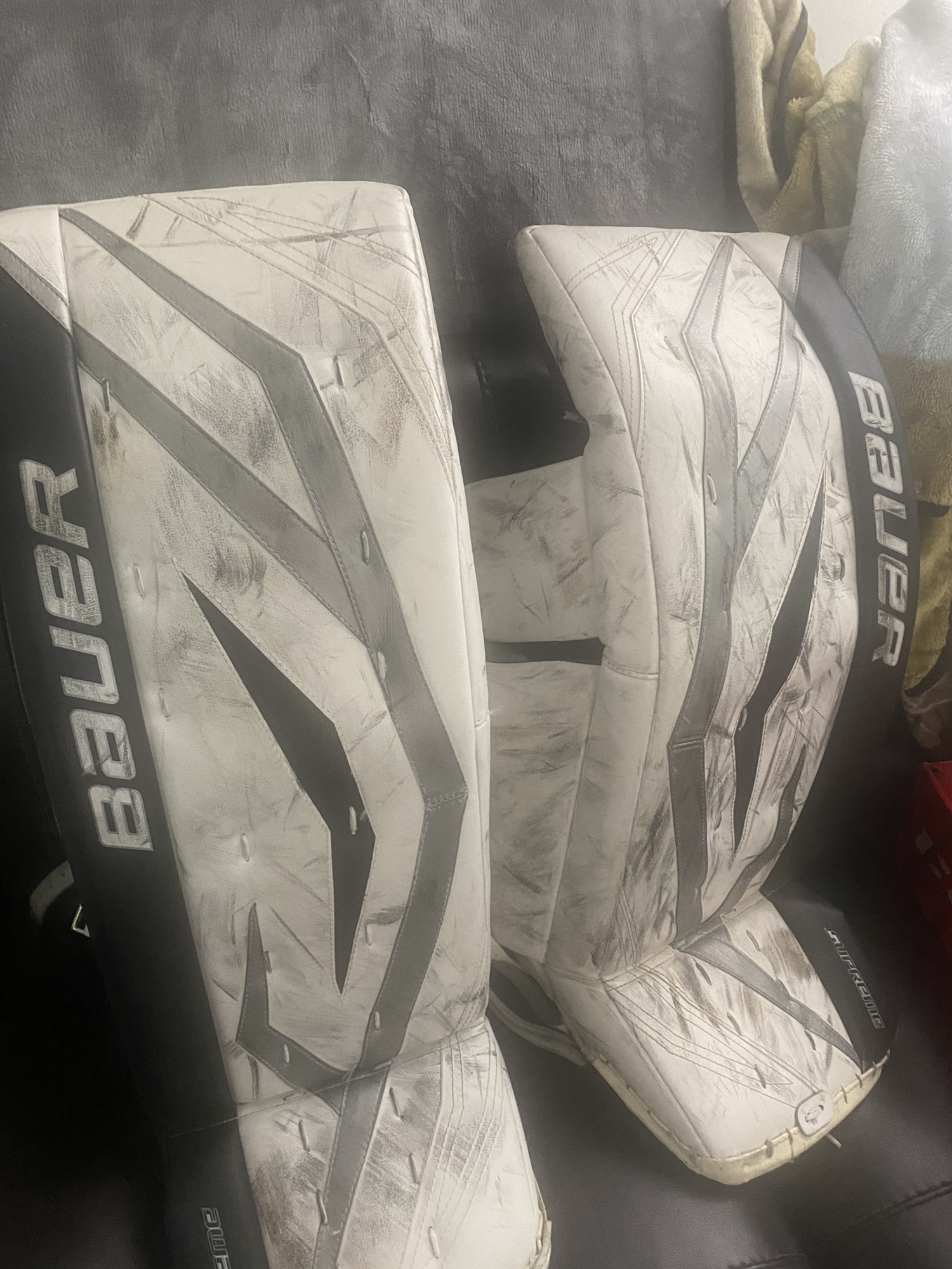 Used 34" Bauer Supreme one90 Goalie Leg Pads | SidelineSwap