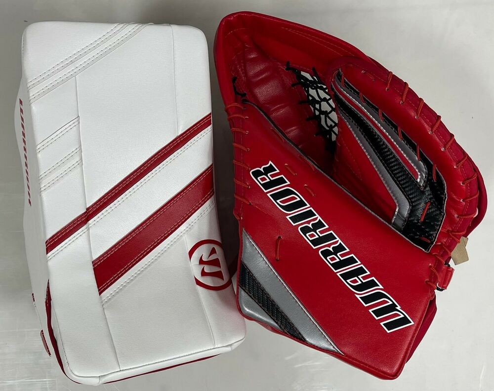 Warrior Messiah / Ritual G4 Pro Hockey Goalie Blocker Catcher Set Reg ...