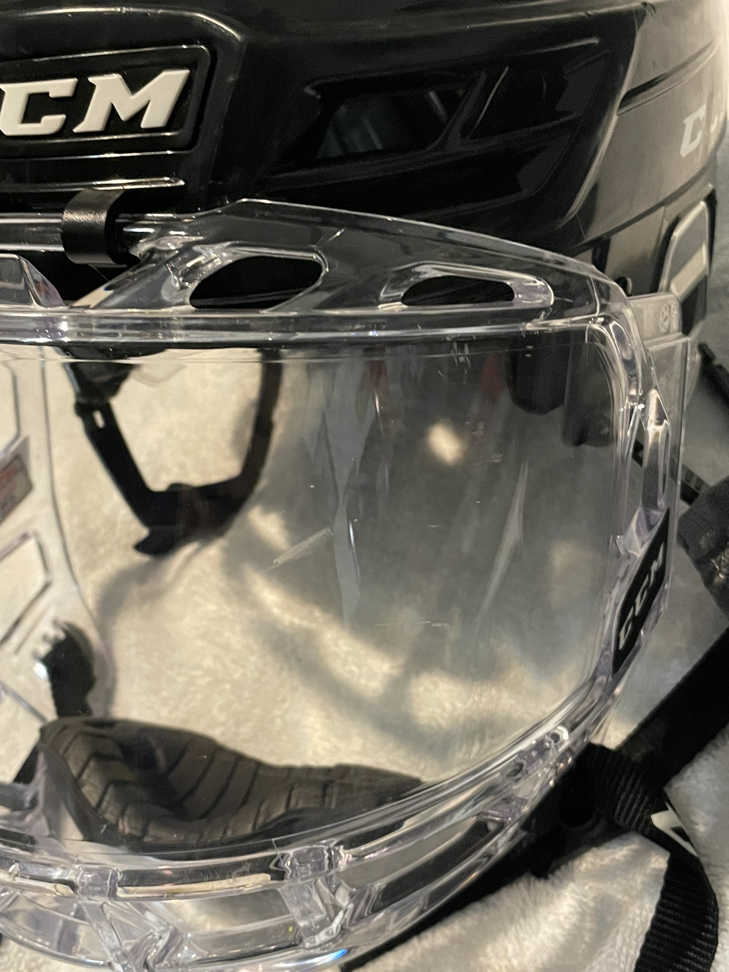 Used Large CCM Tacks 710 Helmet / CCM FV1 Face Shield | SidelineSwap