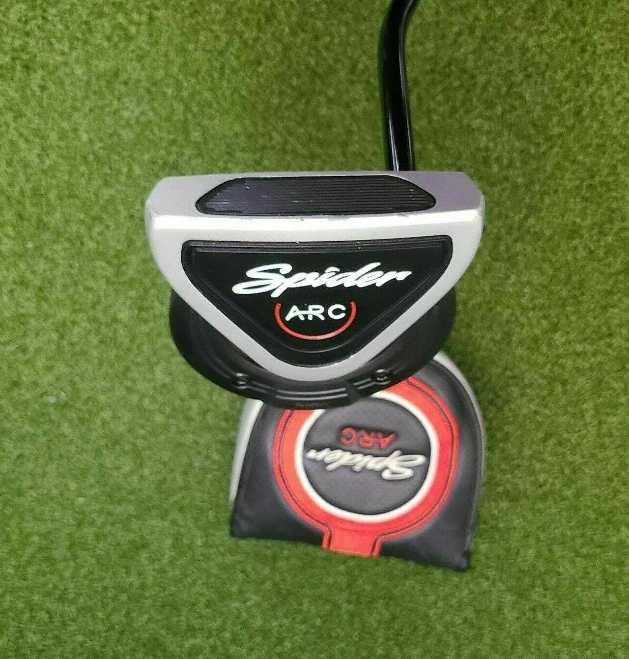 TaylorMade Spider ARC Silver Putter, RH+HC, 33.5" Super Stroke Grip ...