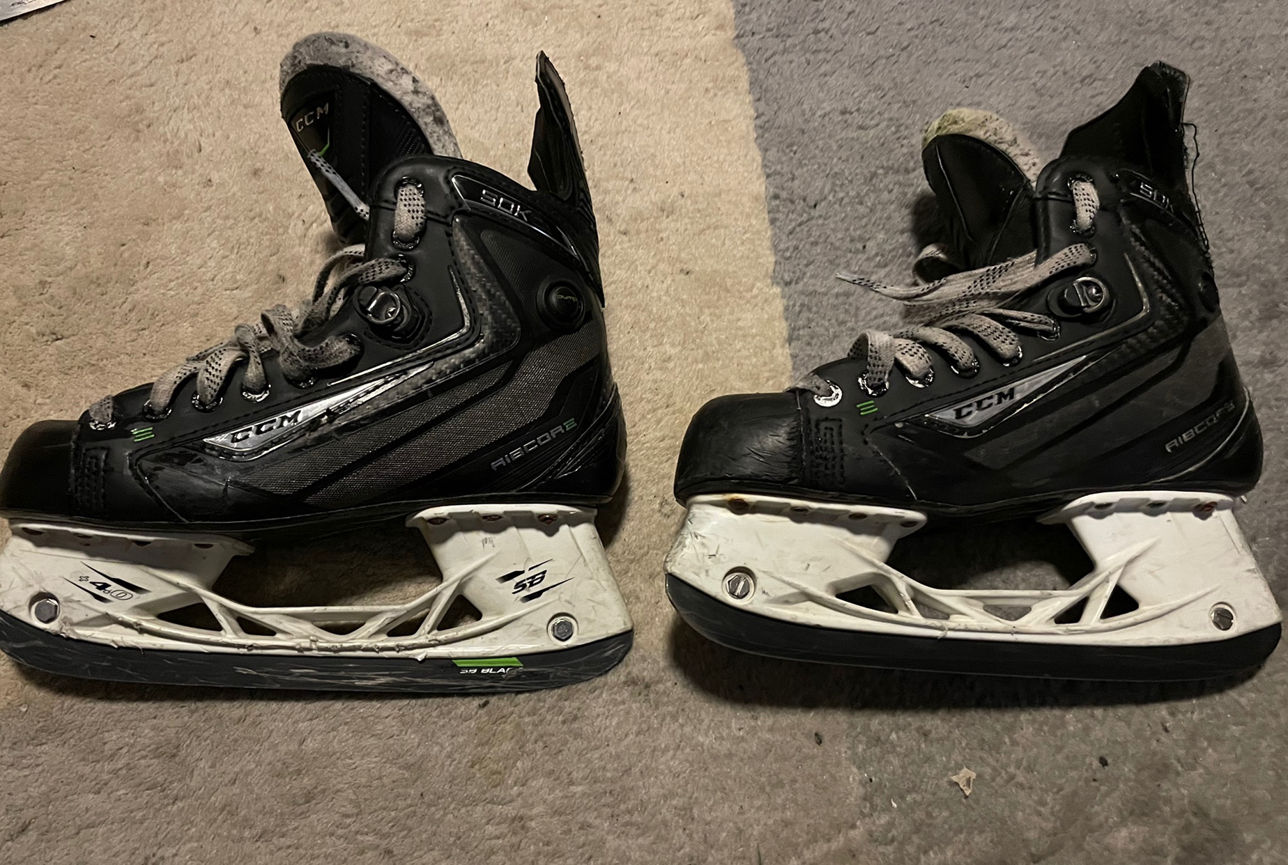 CCM Ribcor 50K Size 5 Hockey Skate With Pump Technology…With SB Black ...