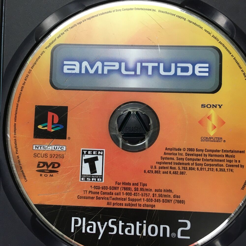 Amplitude (Playstation 2, 2003) PS2 Music Video Game CIB with Manual ...