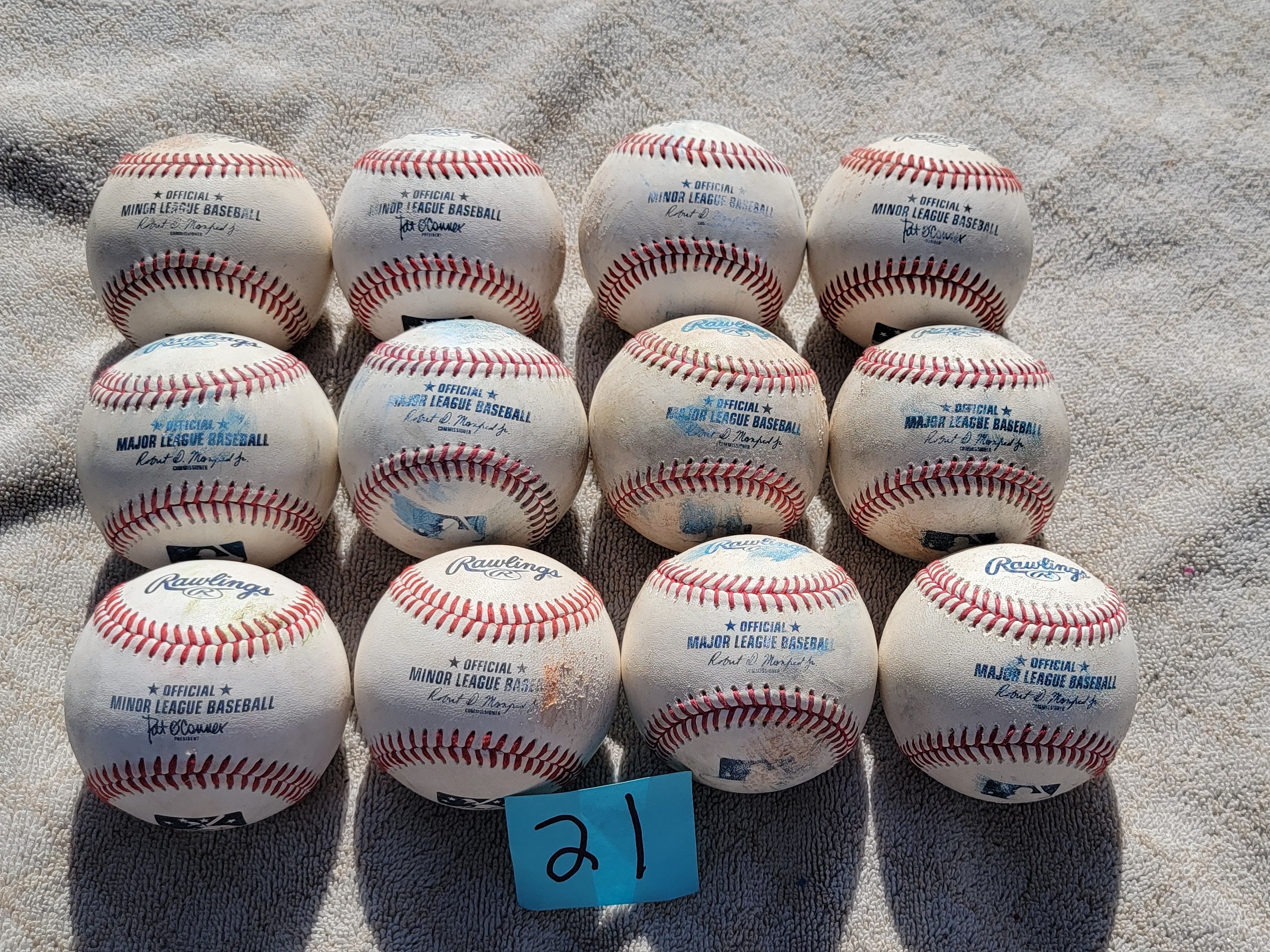 Used Rawlings Official Major League Baseballs 12 Pack (1 Dozen ...