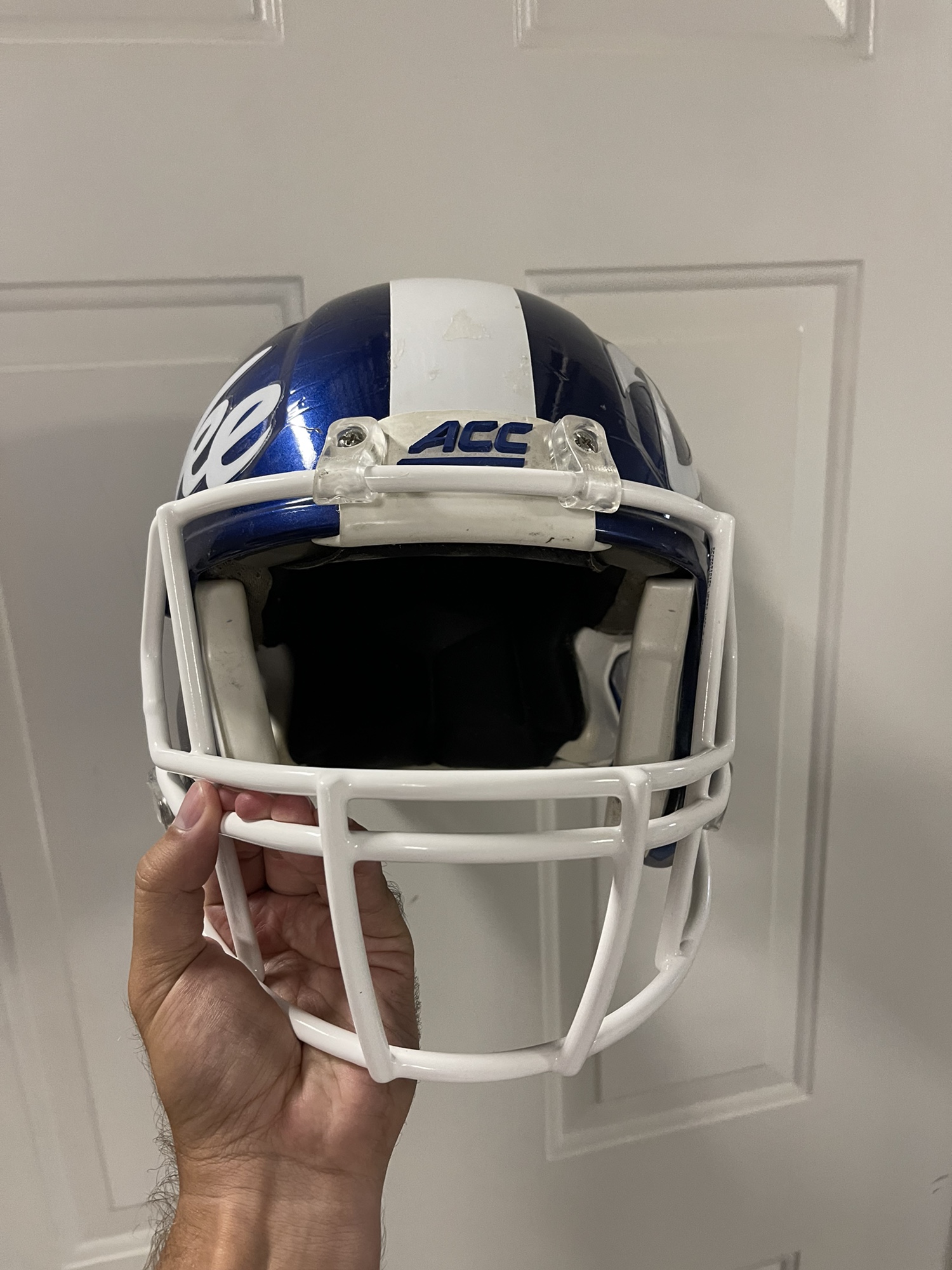Duke University Game Used Football Helmet | SidelineSwap