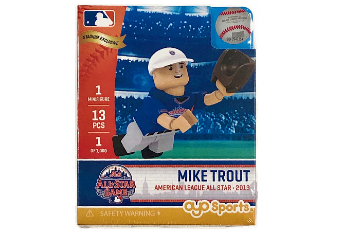 MIKE TROUT ALL STAR GAME MVP OYO FIGURE LOT OF 4 MINIFIGURE LEGO OOP ...