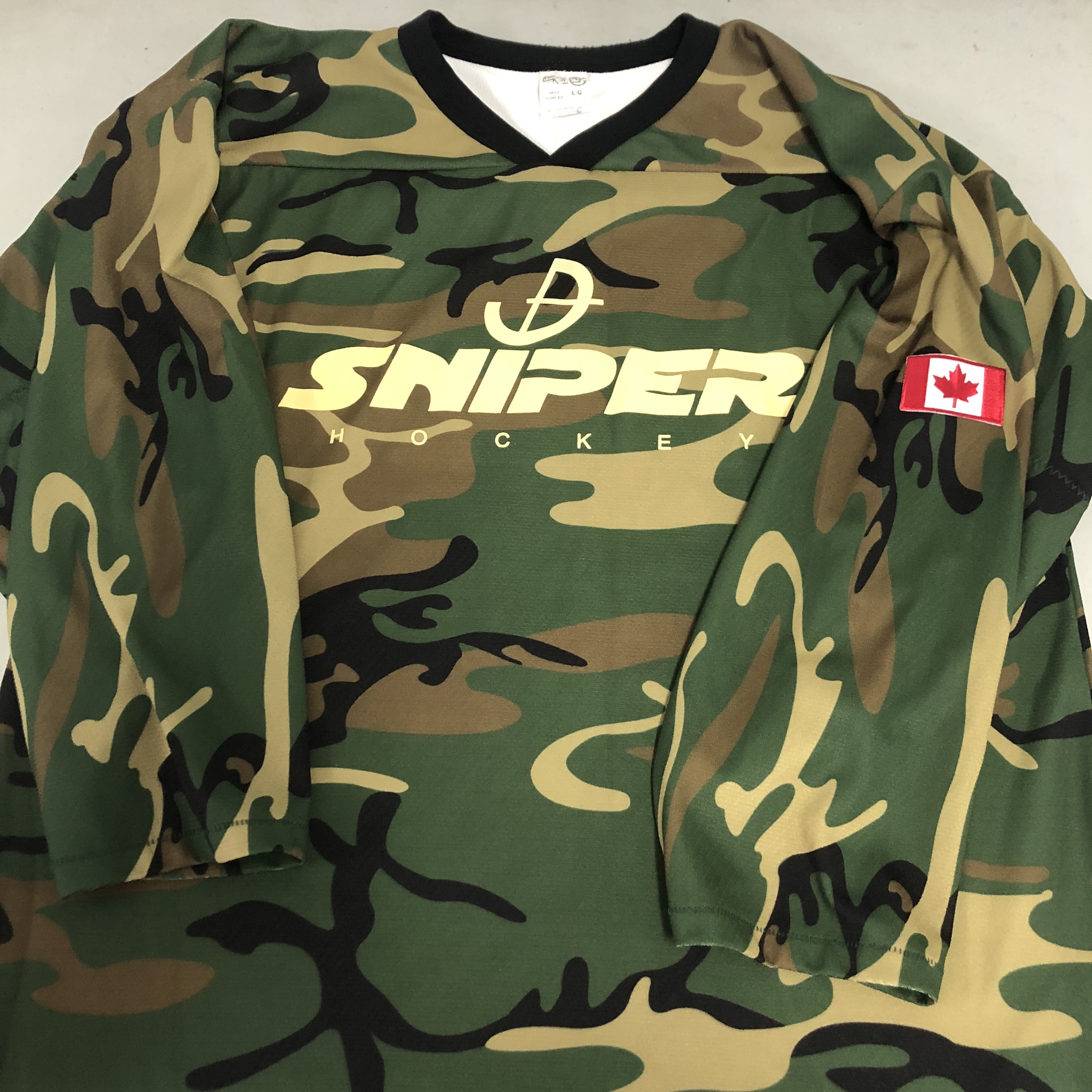 Sniper Hockey mens large camo jersey | SidelineSwap