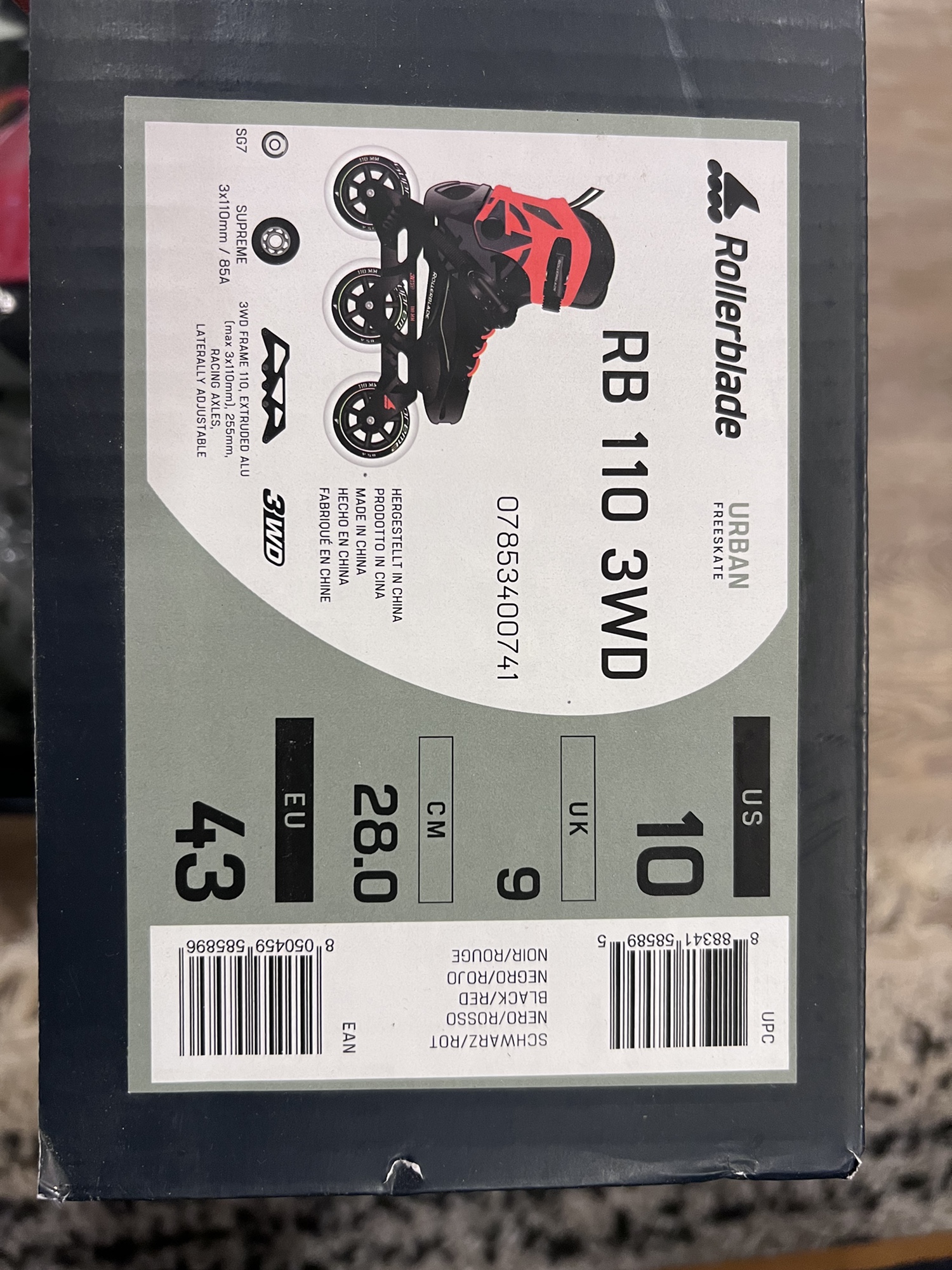 RB 110 3WD Rollerblade performance urban skate | SidelineSwap