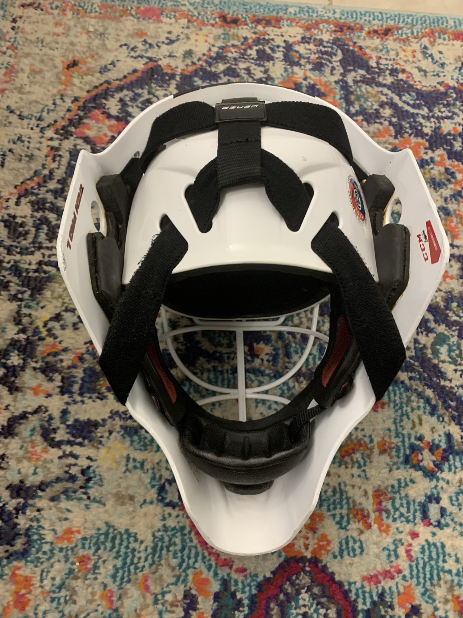 Custom Potvin CCM Pro Goalie Mask SR Large | SidelineSwap