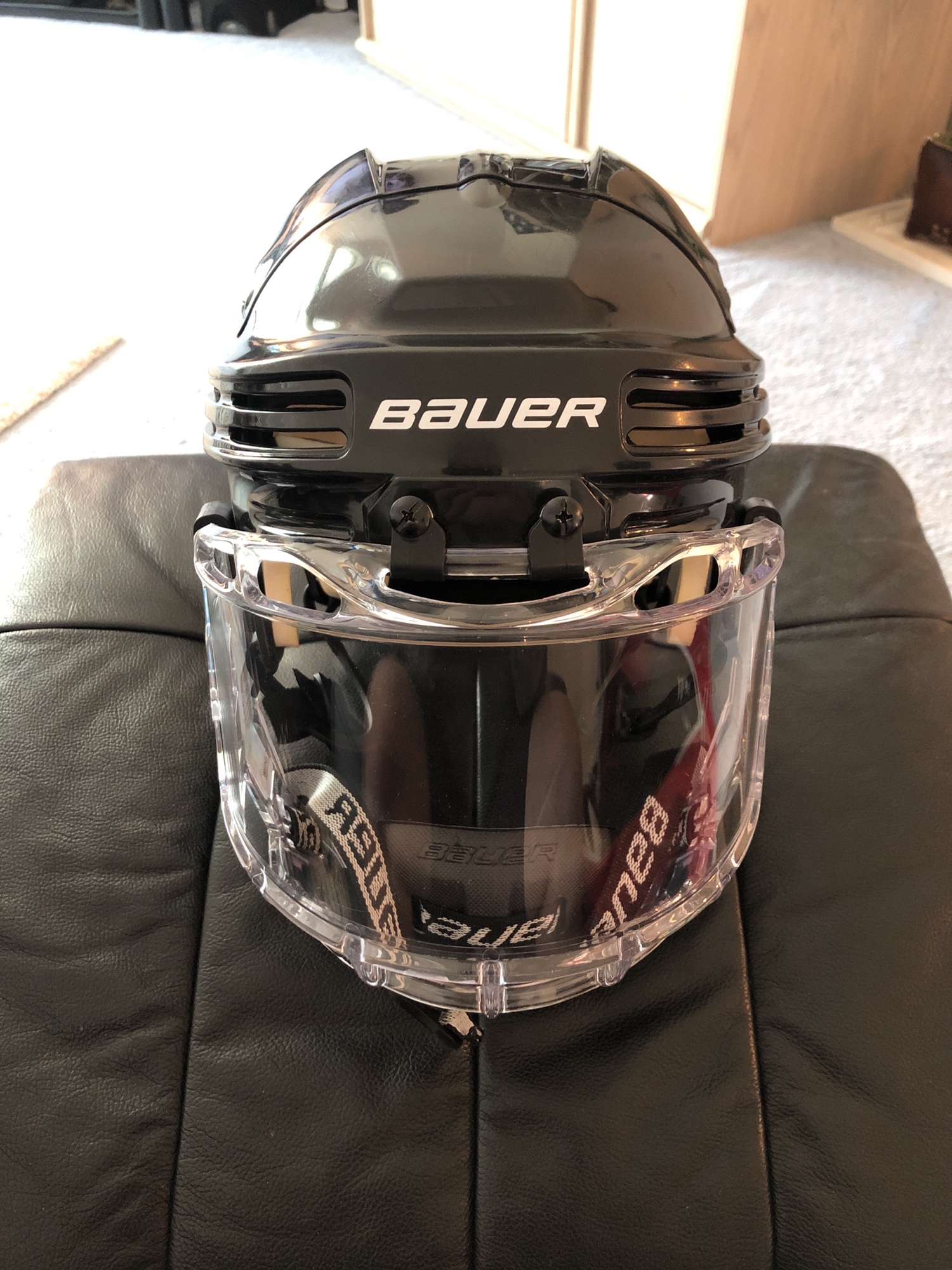 Bauer 4500 Hockey Helmet Black Large w/ Concept 3 Shield | SidelineSwap