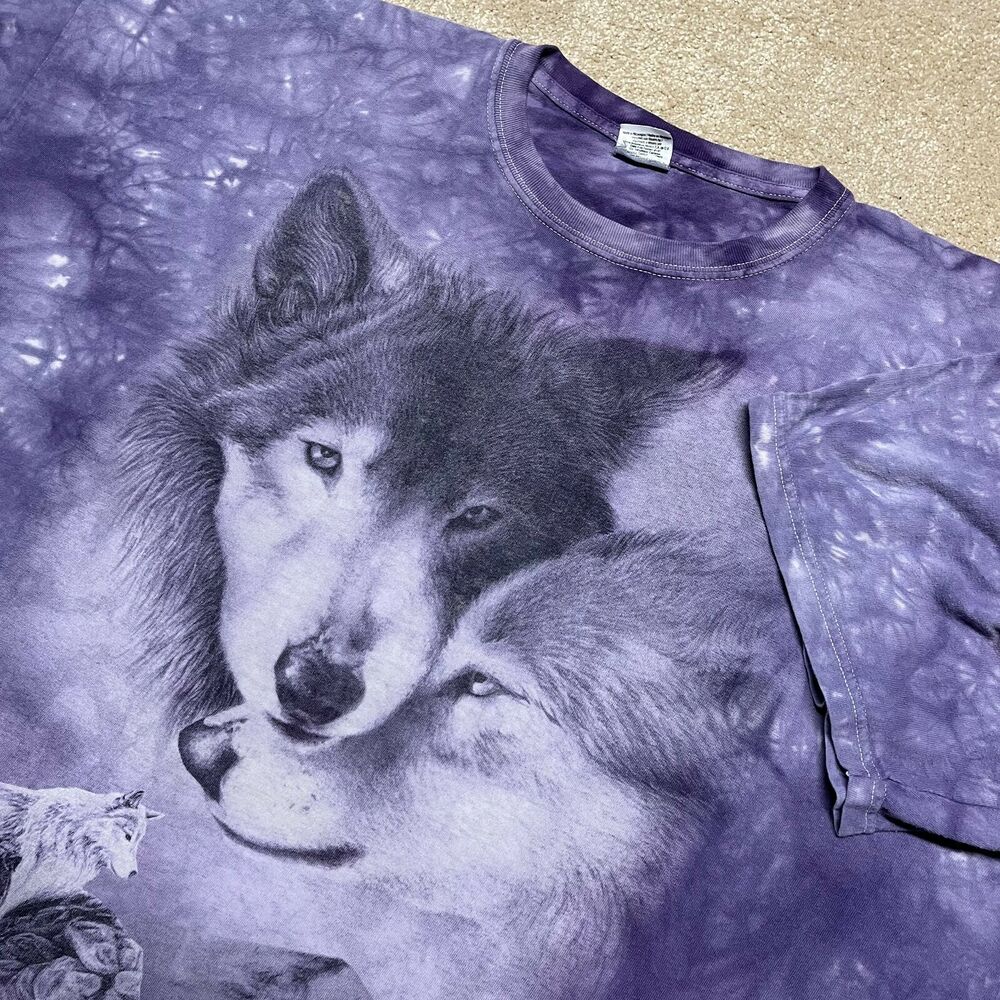 Wolf Pack T Shirt Adult 3XL Purple Tie Dye The Mountain 2011 Retro ...