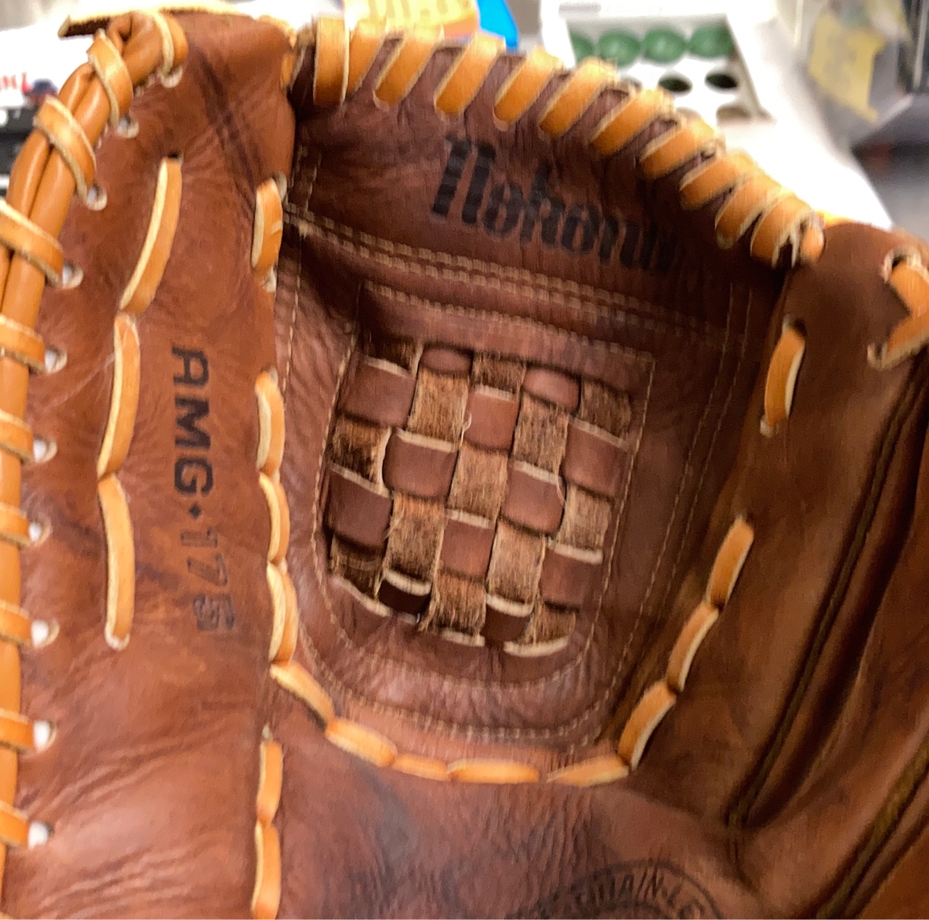 Nokona AMG 175 Used Brown Right Hand Throw 12" Baseball Glove AMG175 ...