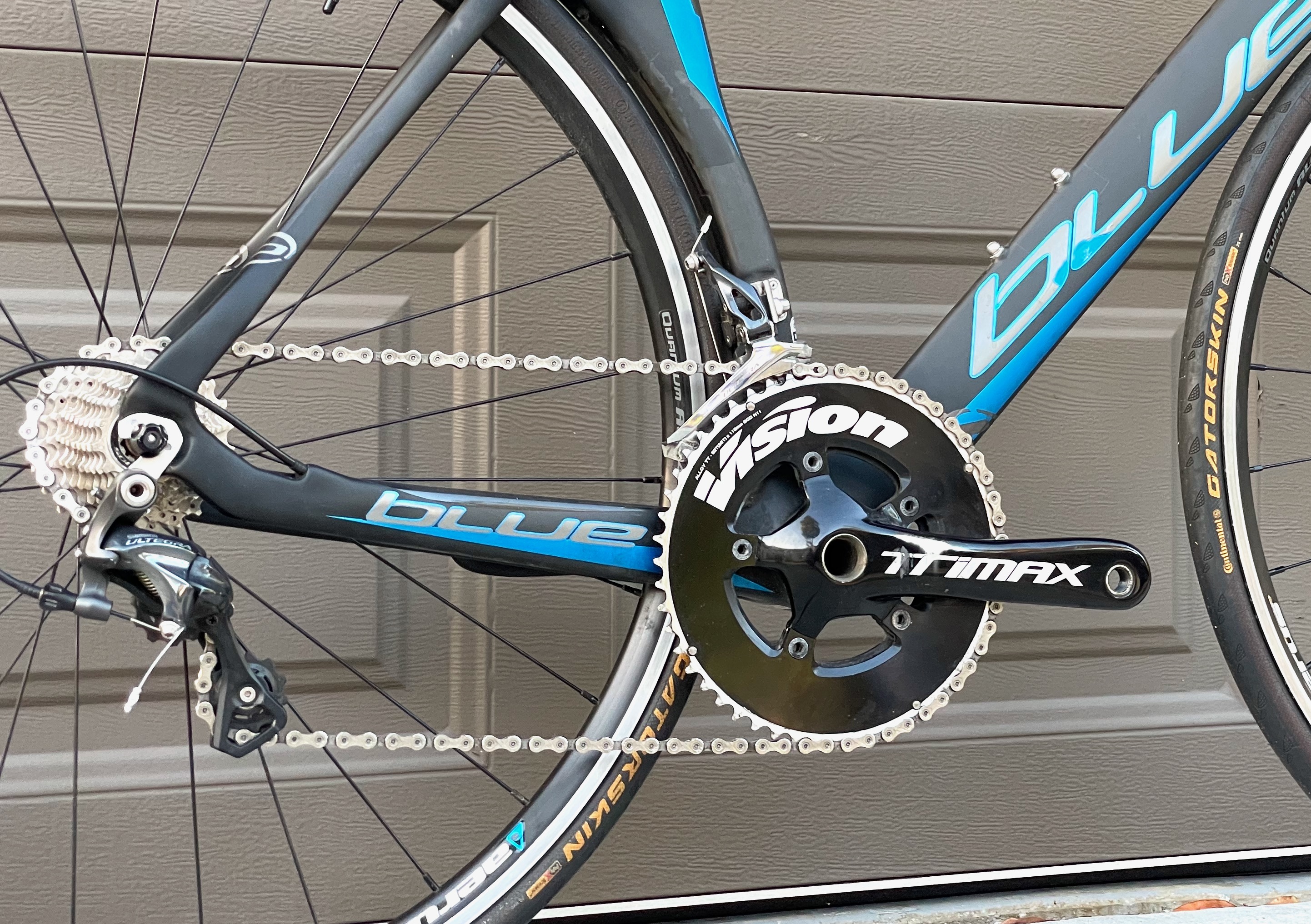 Blue Triad Time Trial TT Carbon Triathlon Bike Ultegra 6800 11 sp ...