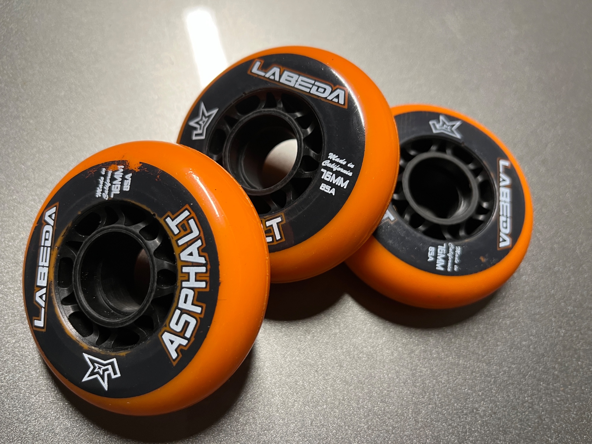 Labeda Asphalt 76mm Wheels - Set of (3) | SidelineSwap