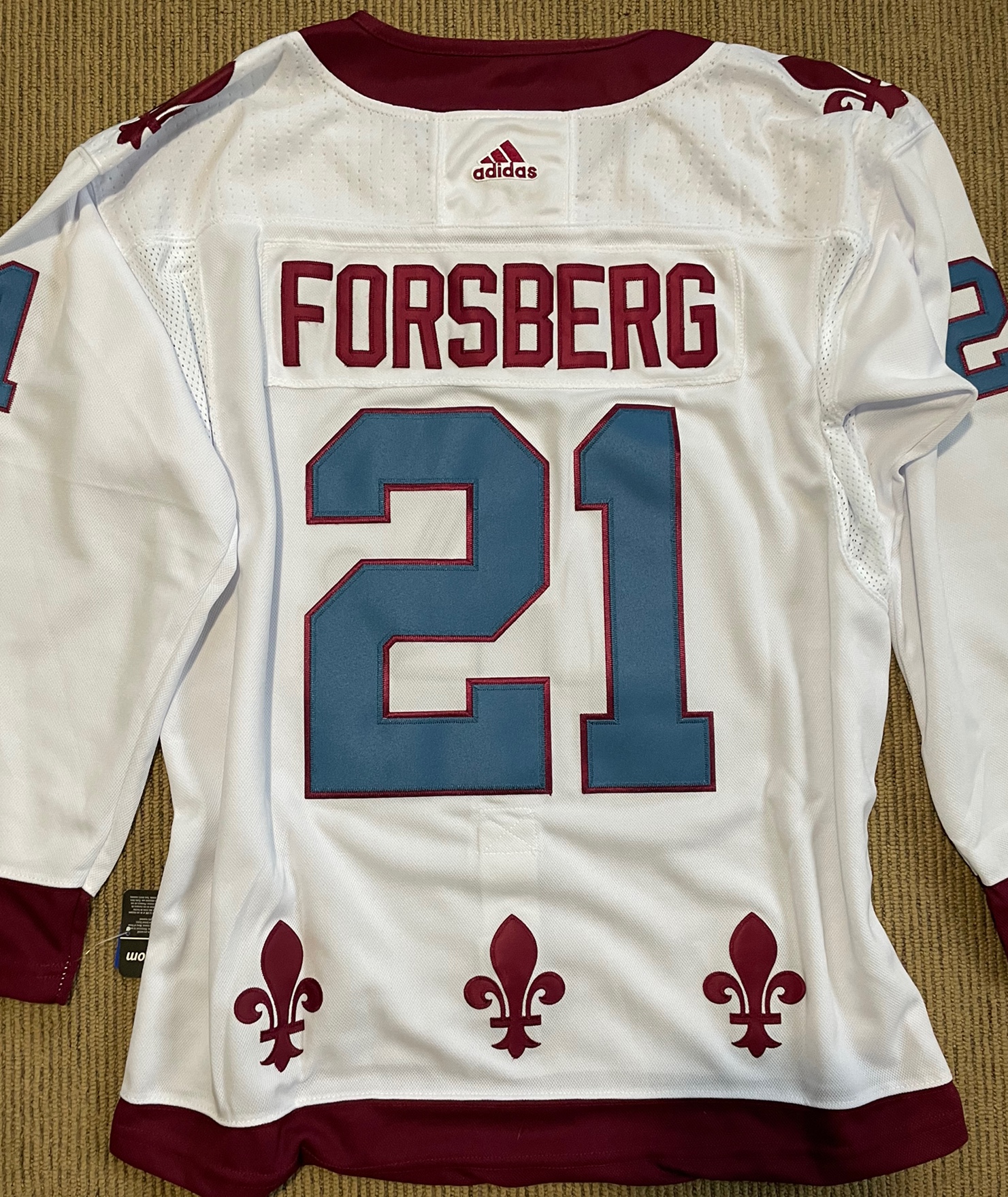 Adidas Colorado Avalanche Reverse Retro Forsberg # 21 jersey | SidelineSwap