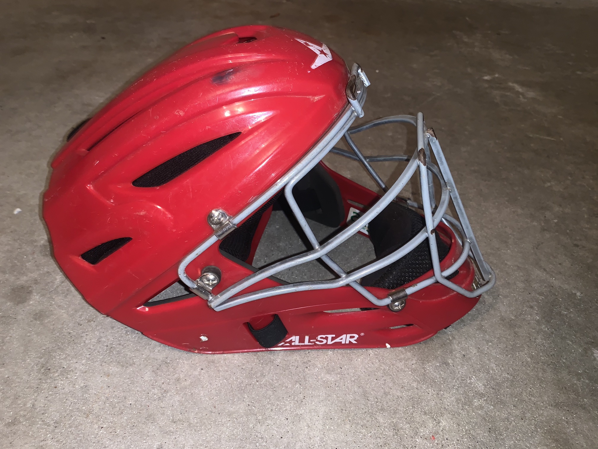 All-Star Baseball-Catchers-Helmets S7 Catching Helmet/Adult/Solid ...