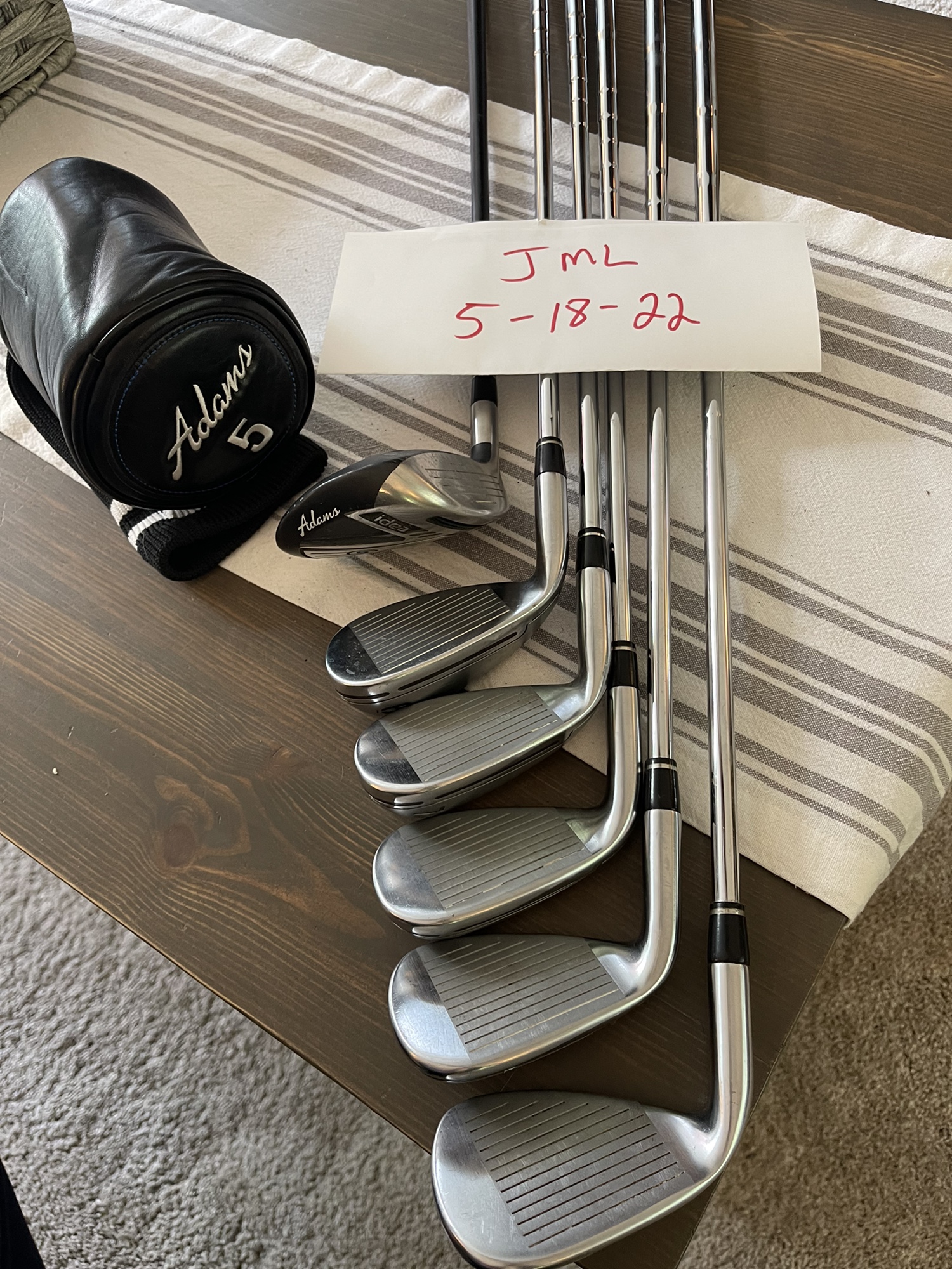 Adams Golf Idea Tech 5 wood, 6,7 hybrids, 8-9 PW irons - Like New ...
