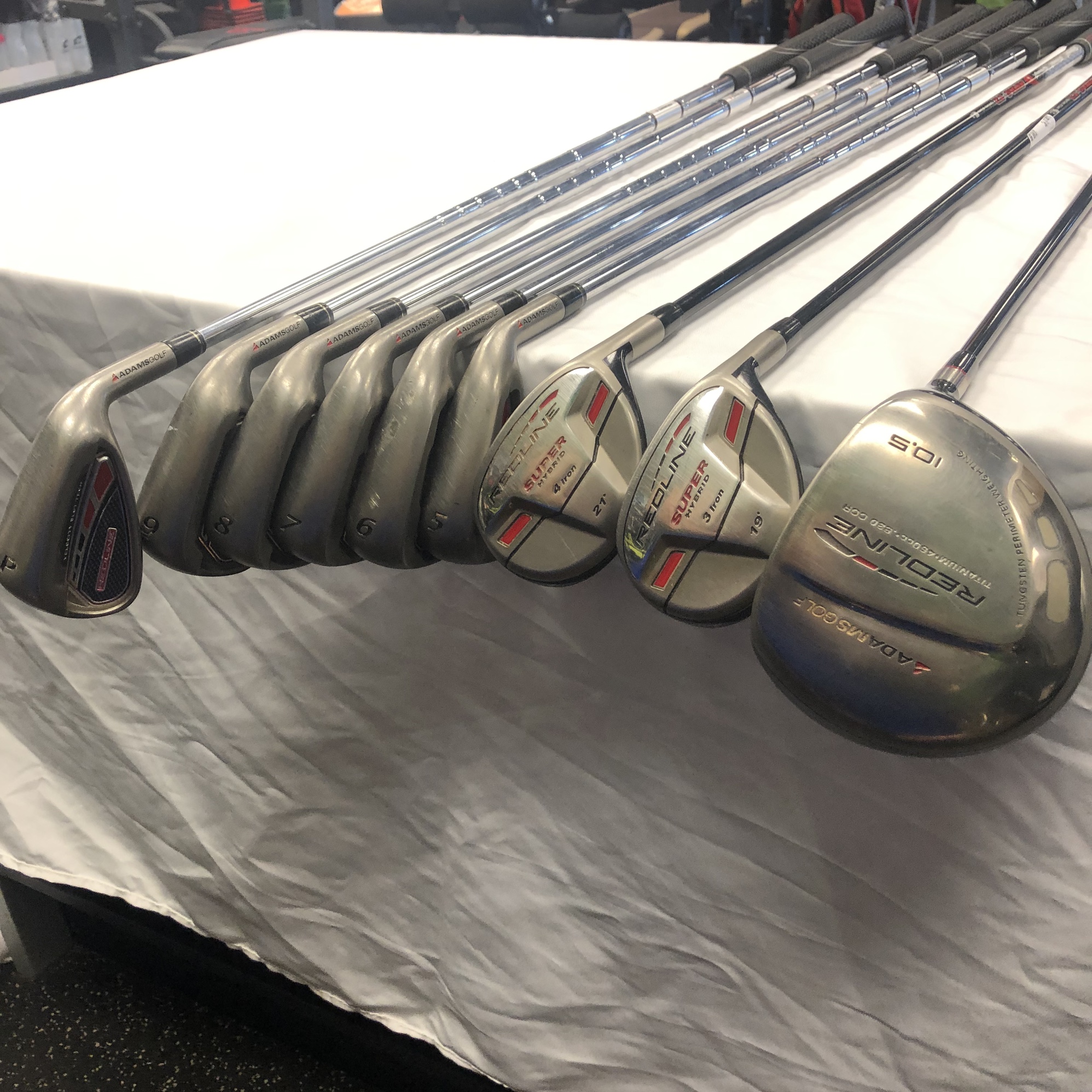 Adams Golf REDLINE 10.5/3H/4H/5-9/P Golf Clubs | SidelineSwap
