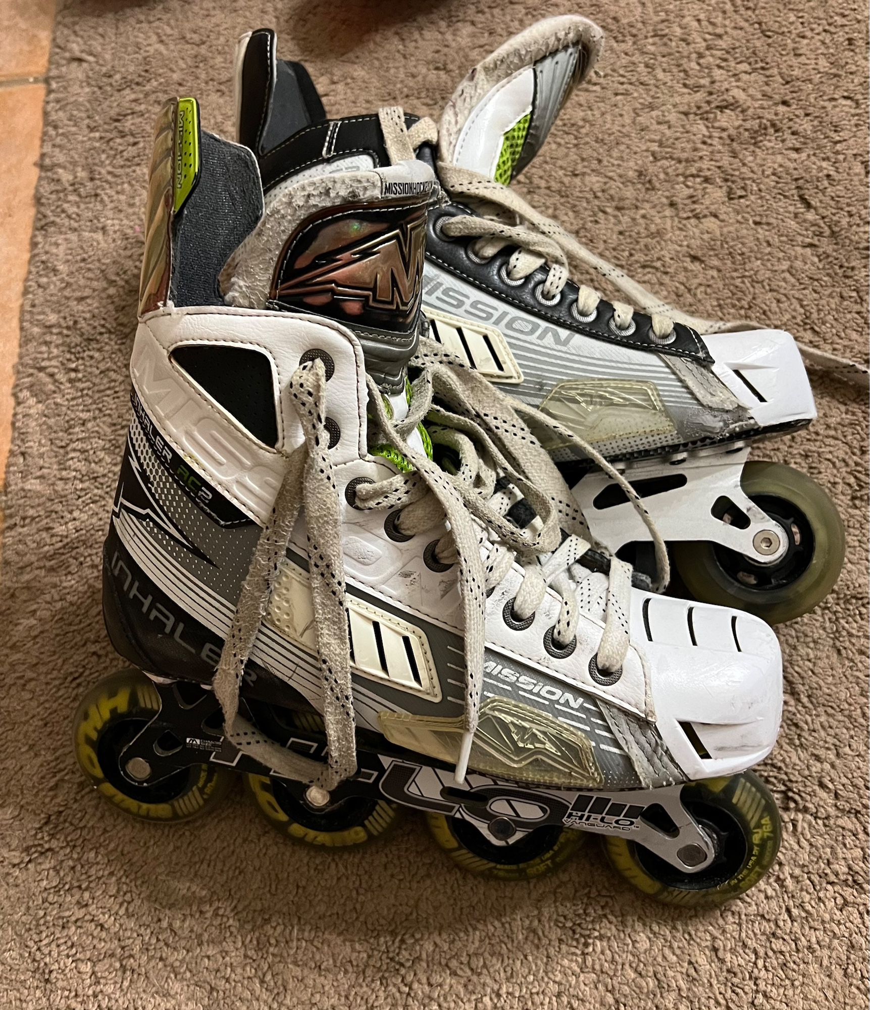 Mission Inhaler AC2 Roller Hockey Skates - Size 8 | SidelineSwap