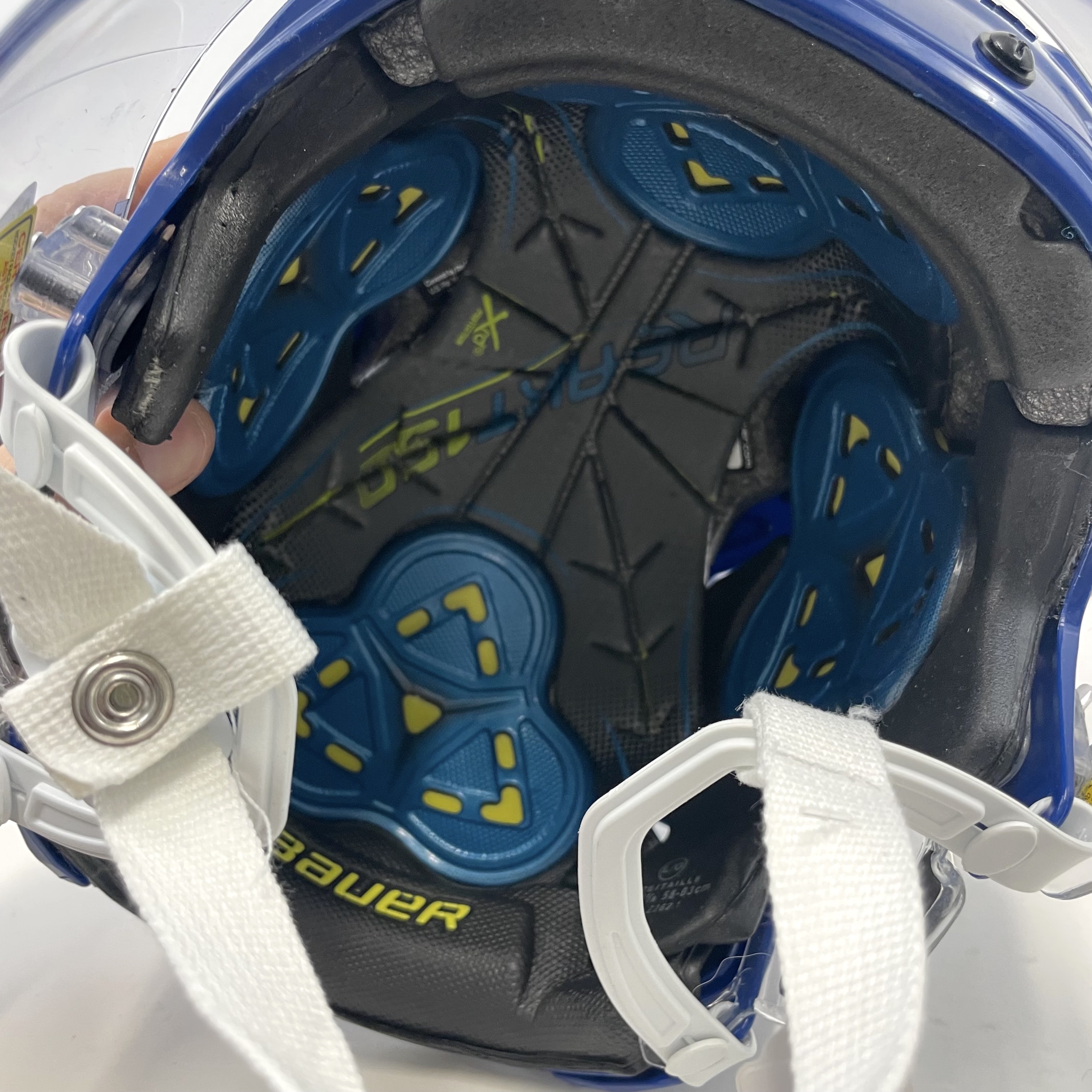 Used Royal Blue Bauer Re-Akt 150 Helmet with Bauer Pro Visor | Senior ...