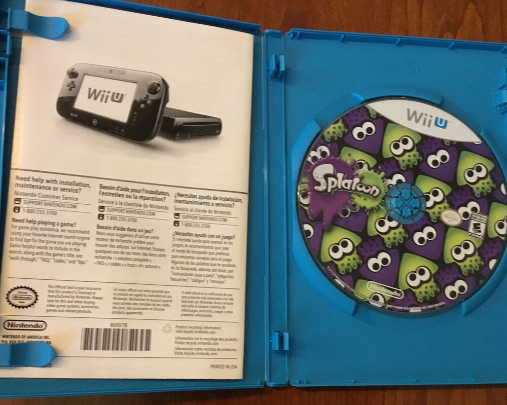 Splatoon (Nintendo Wii U, 2015) Case & Disc Only | SidelineSwap