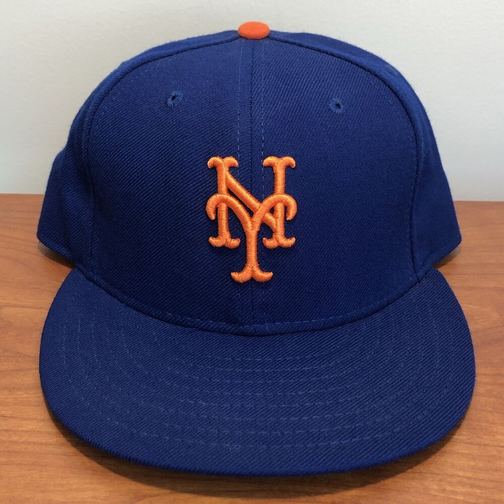 New York Mets Hat Baseball Cap Fitted 7 3/8 New Era MLB Vintage Retro ...