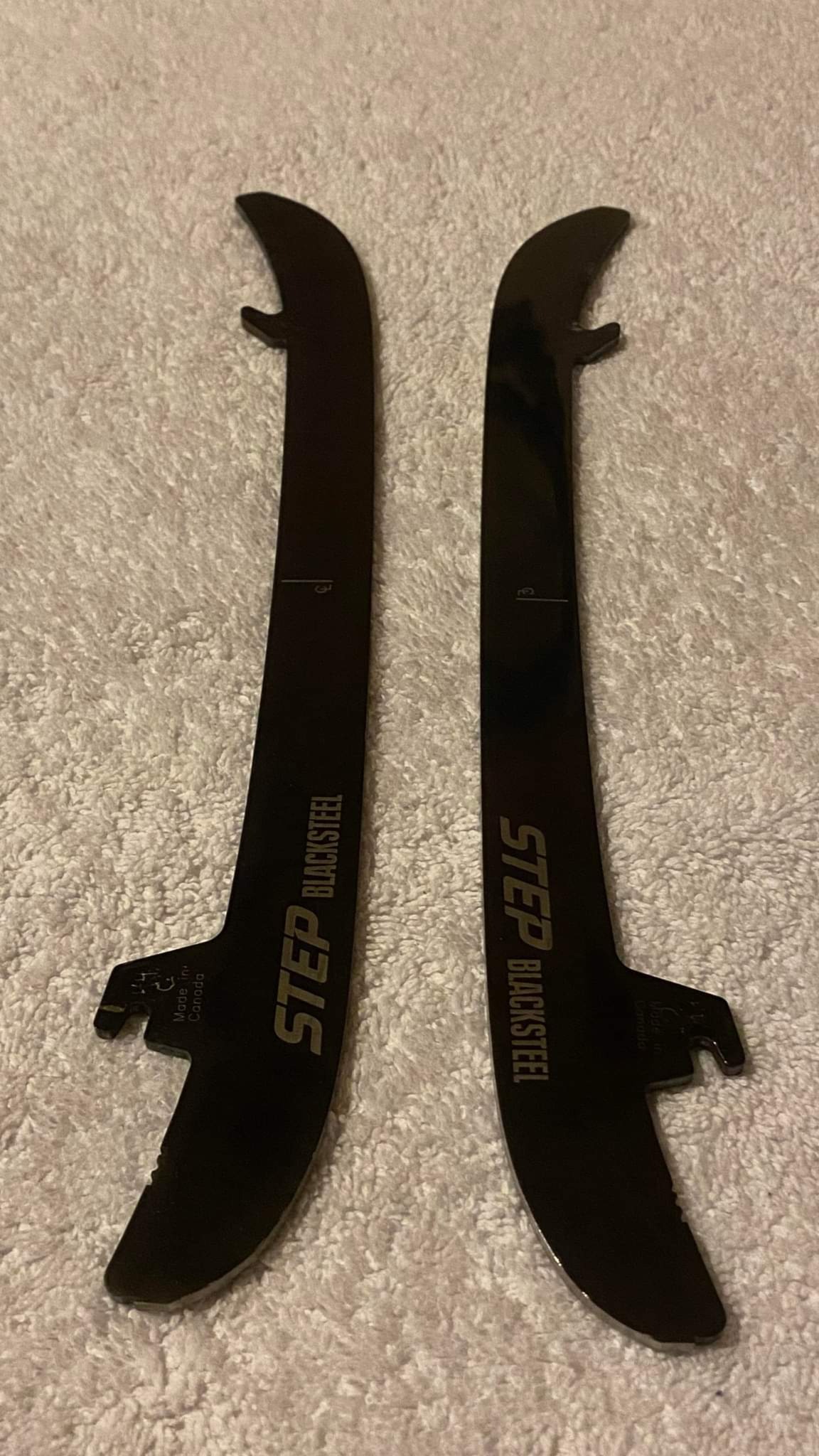 Step Steel Hockey ST Pro XS Black Steel Runners, Size 263. | SidelineSwap