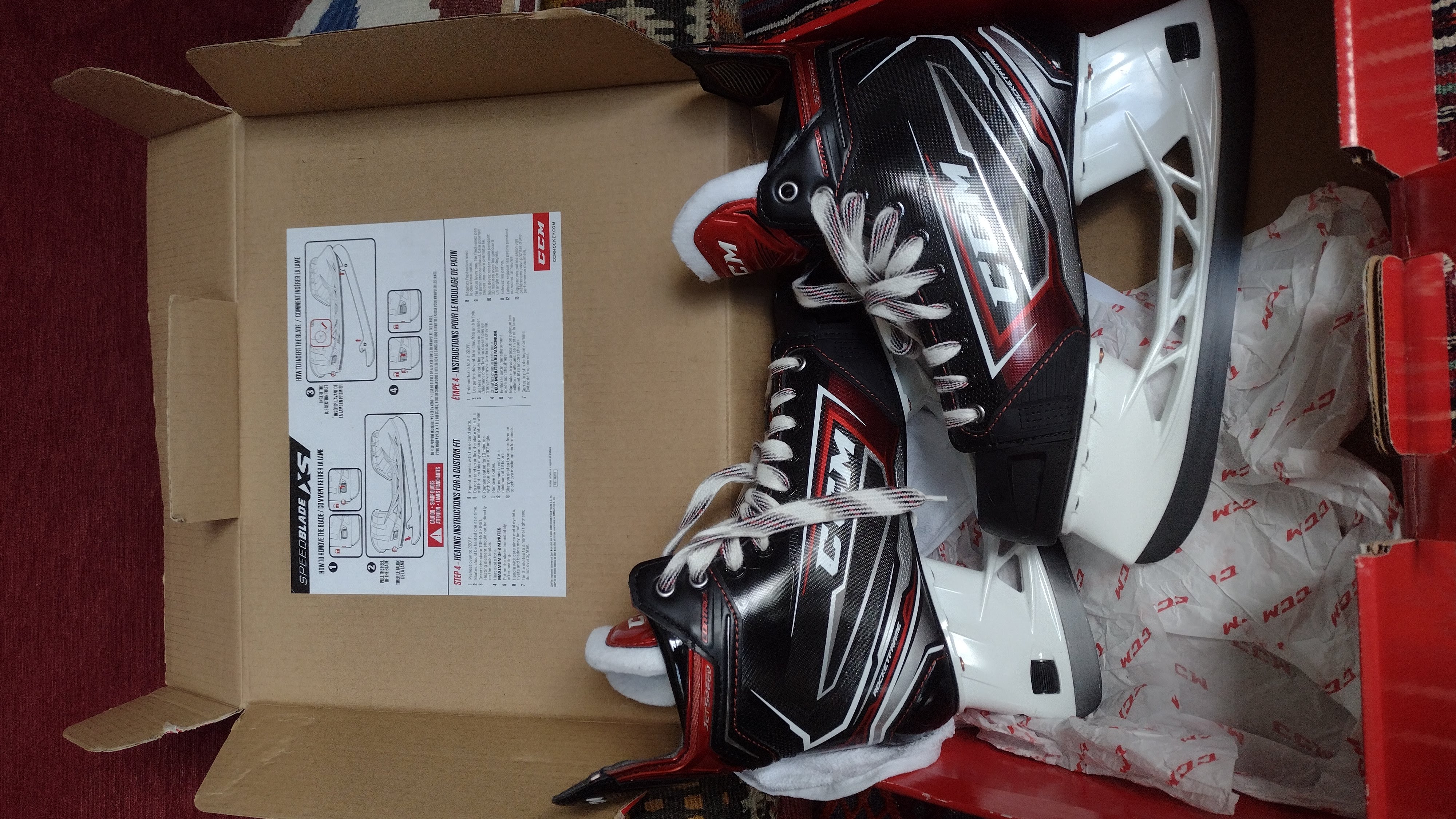 Senior Used CCM JetSpeed Control Hockey Skates Regular Width Size 8 ...