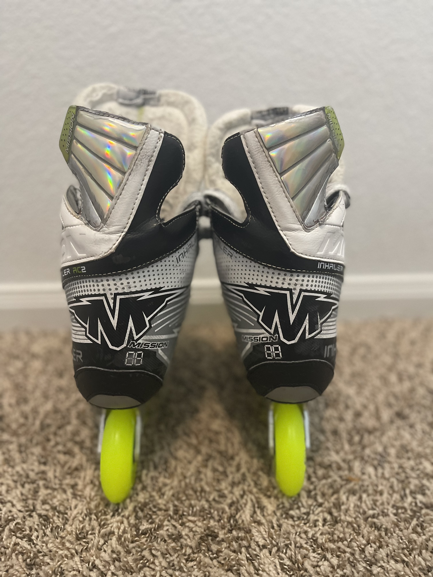Used Rare Mission Size 8.5D Inhaler AC2 Inline Skates | SidelineSwap