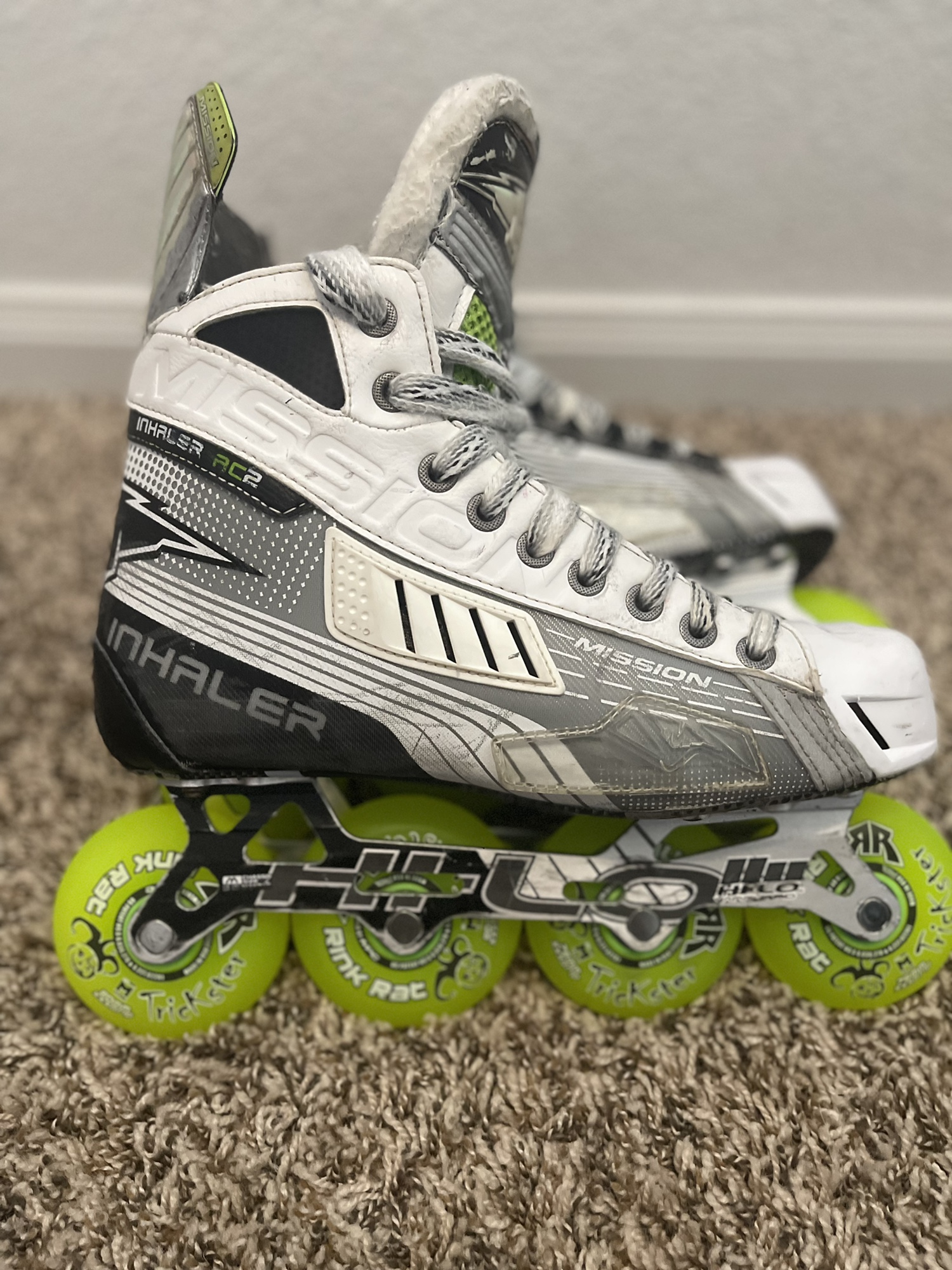 Used Rare Mission Size 8.5D Inhaler AC2 Inline Skates | SidelineSwap