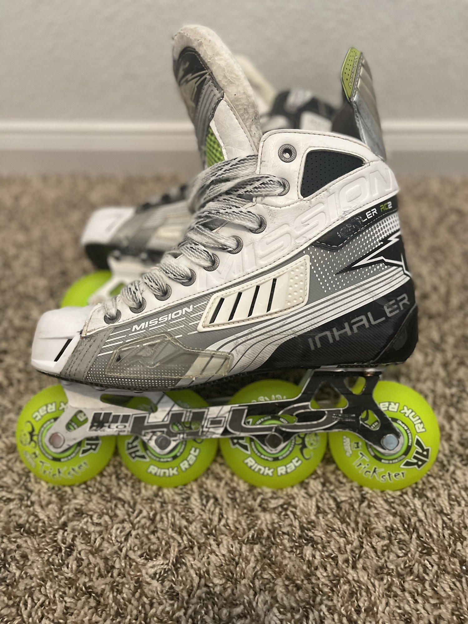 Used Rare Mission Size 8.5D Inhaler AC2 Inline Skates | SidelineSwap