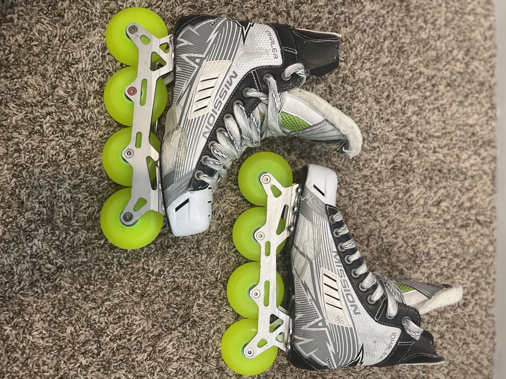 Used Rare Mission Size 8.5D Inhaler AC2 Inline Skates | SidelineSwap