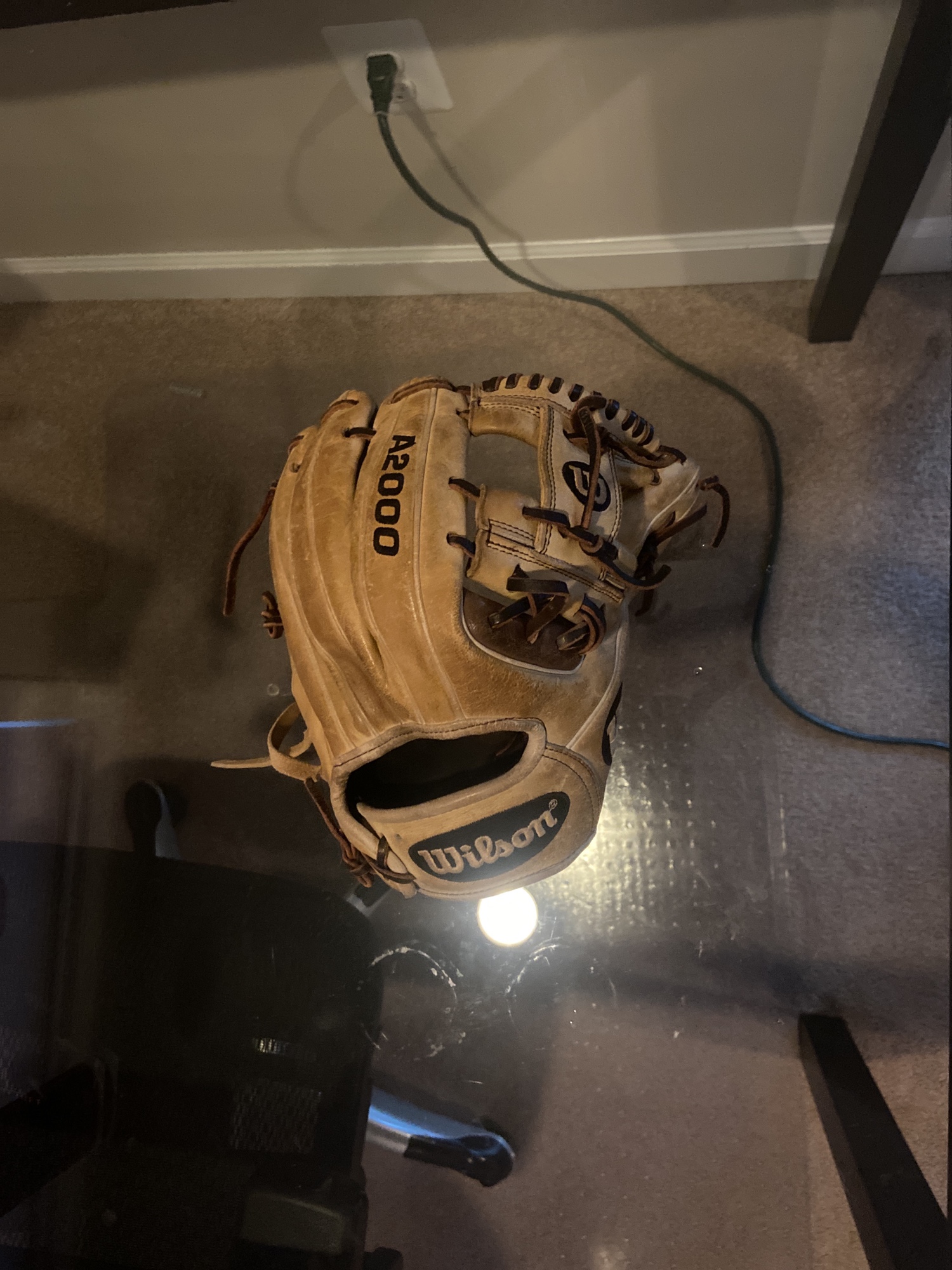 Used Tan and Brown Wilson Infield A2000 Baseball Glove 11.5" (Right ...