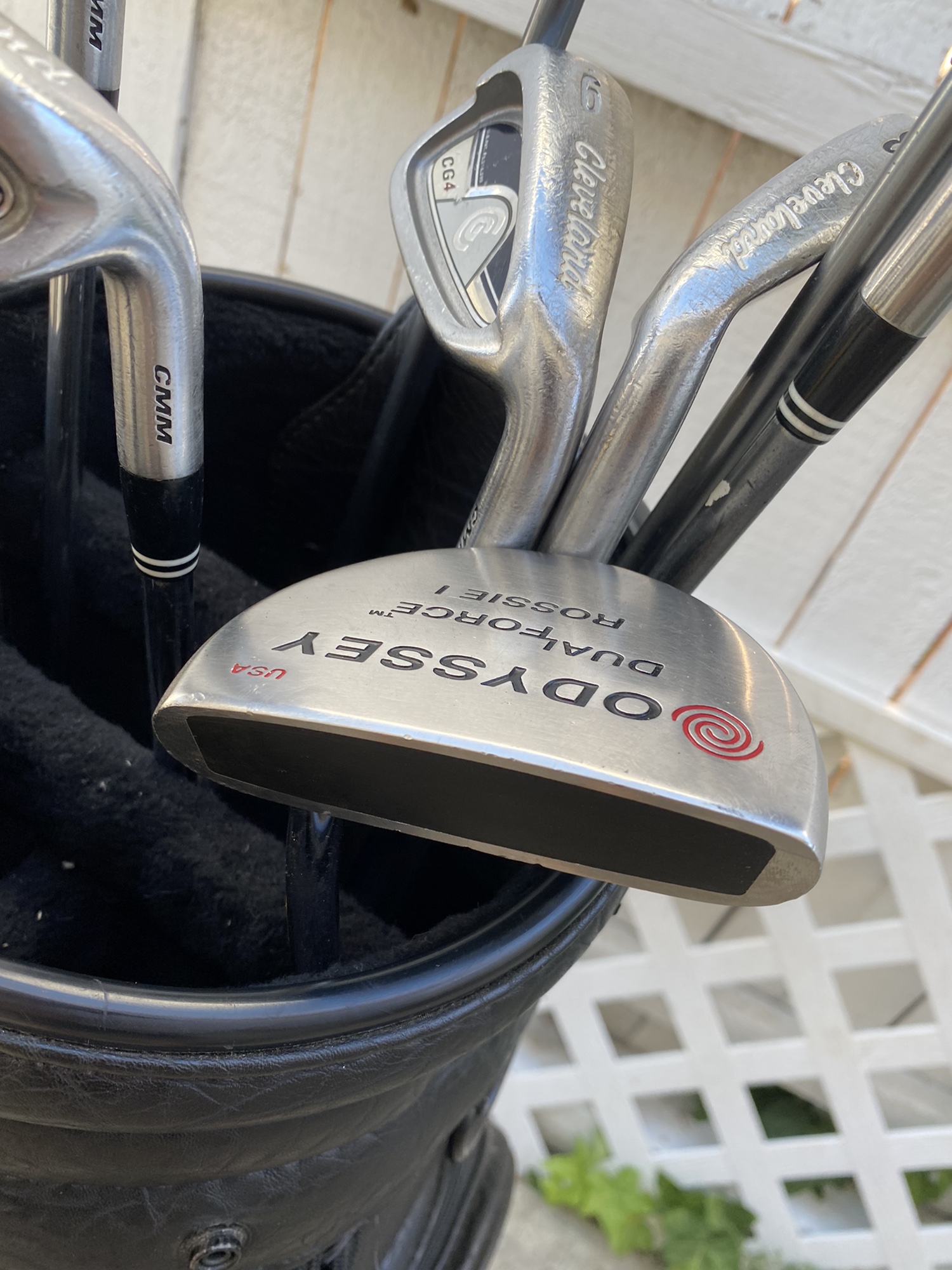 Cleveland complete golf club set with leather staff bag | SidelineSwap