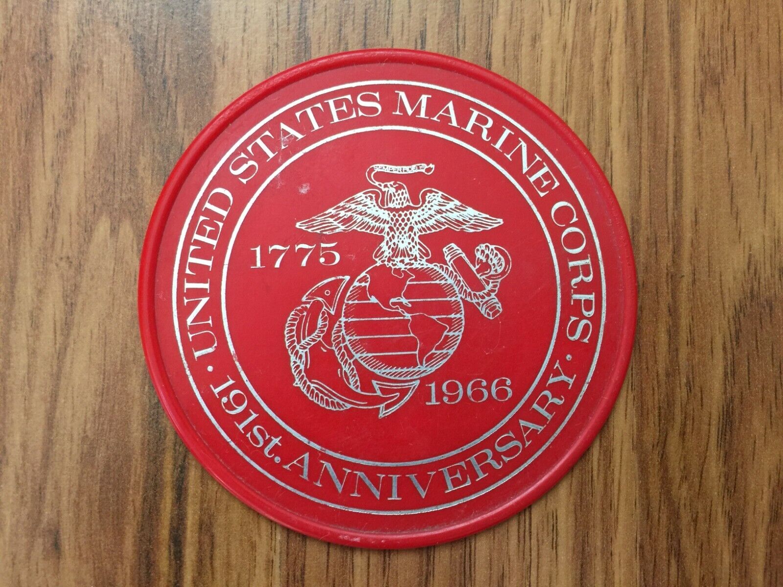 USMC 1966 UNITED STATES MARINE CORPS BALL 191st Anniversary Plastic ...