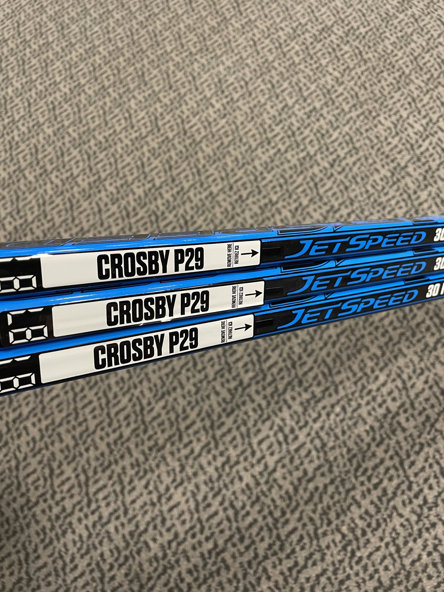 CCM 3-Pack Youth Jetspeed 30 flex P29 curve right hand sticks ...