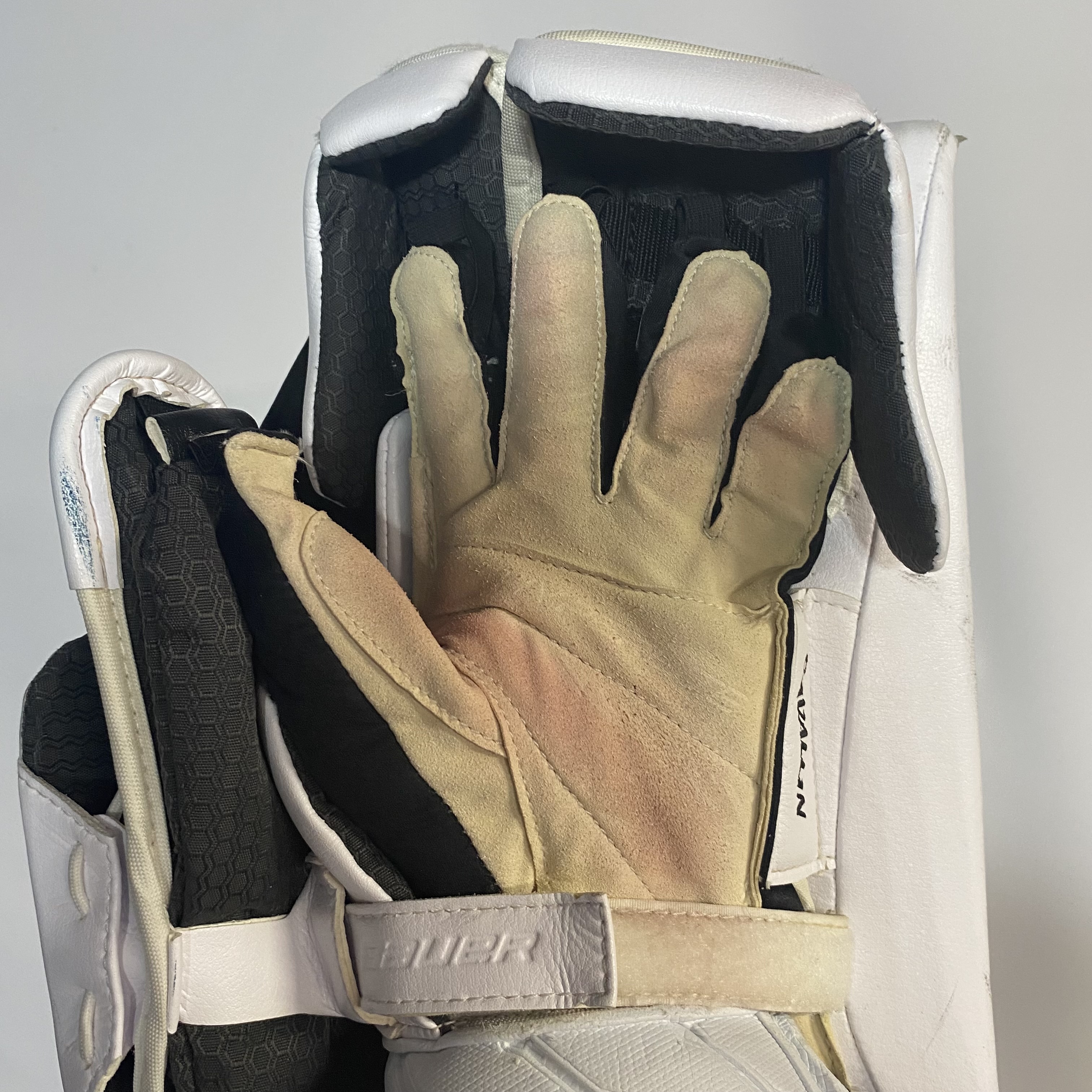 Used Bauer Vapor Hyperlite Pro Stock Full Set FULL RIGHT Goalie Pads ...