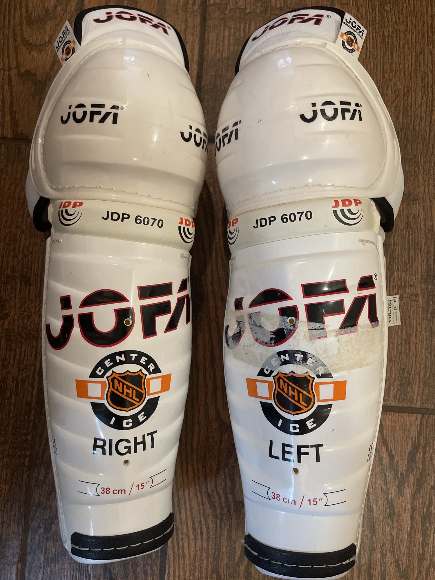 Brand New 15” Jofa Pro Stock 6070 Shin Pads | SidelineSwap