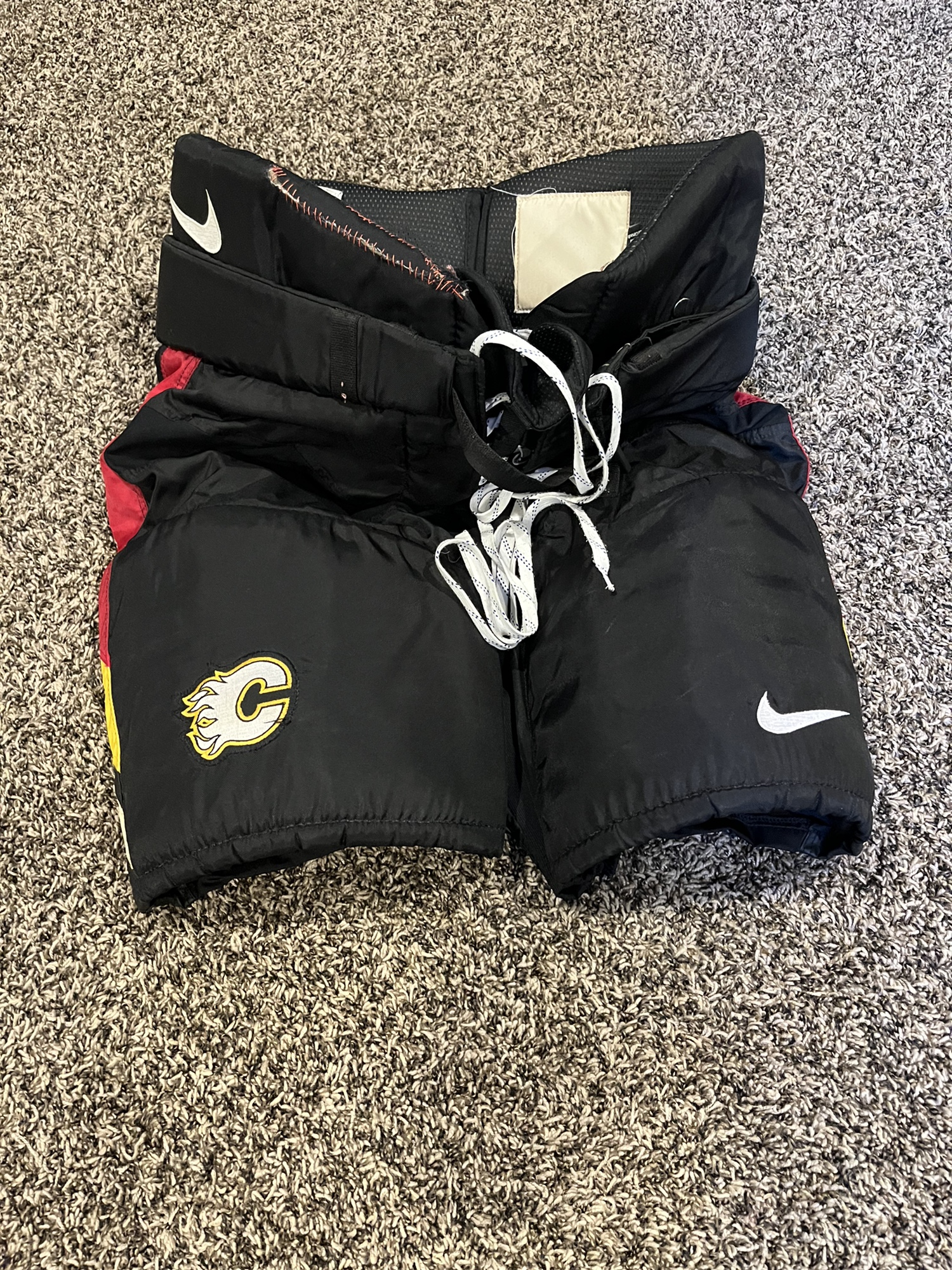 Retro Calgary Flames Nike Pro Stock Hockey Pants | SidelineSwap