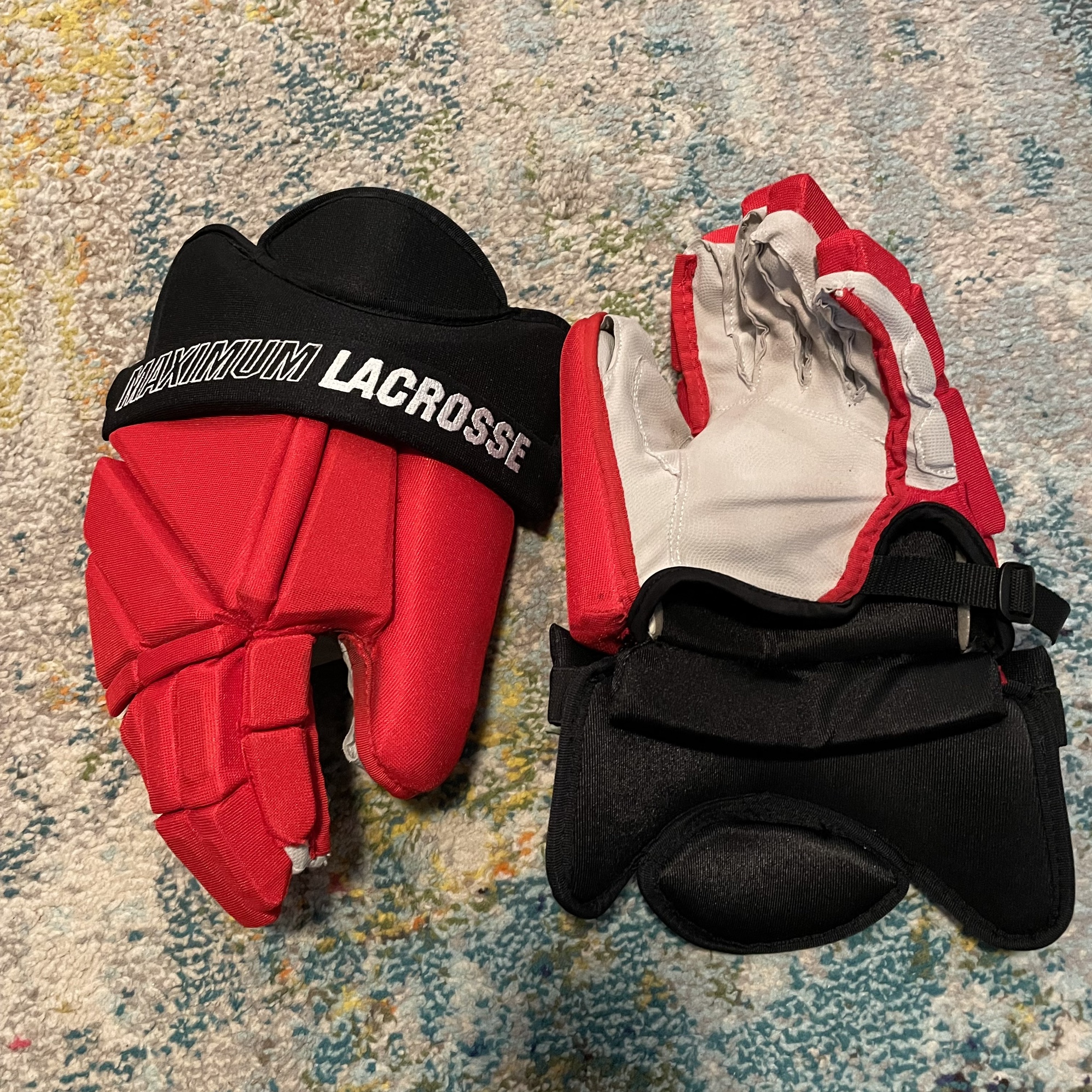 Used MaxLax Box Lacrosse Goalie Gloves | SidelineSwap