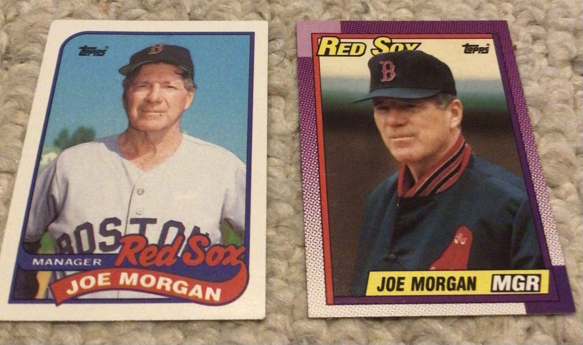 Game used worn Boston Red Sox hat manager Joe Morgan signed autographed ...