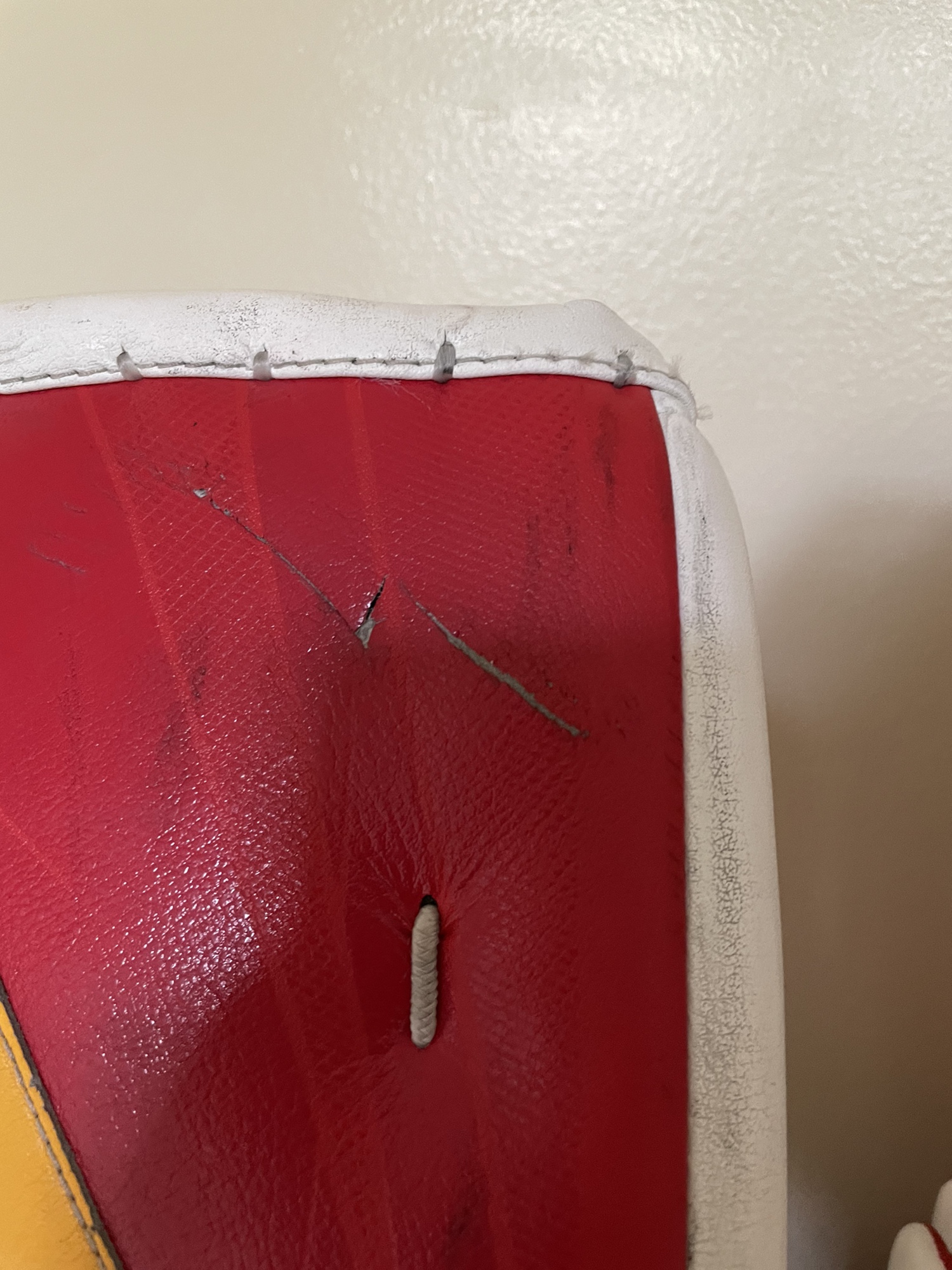 Dustin Wolf 33" CCM Pro Stock Eflex 5 Goalie Leg Pads | SidelineSwap