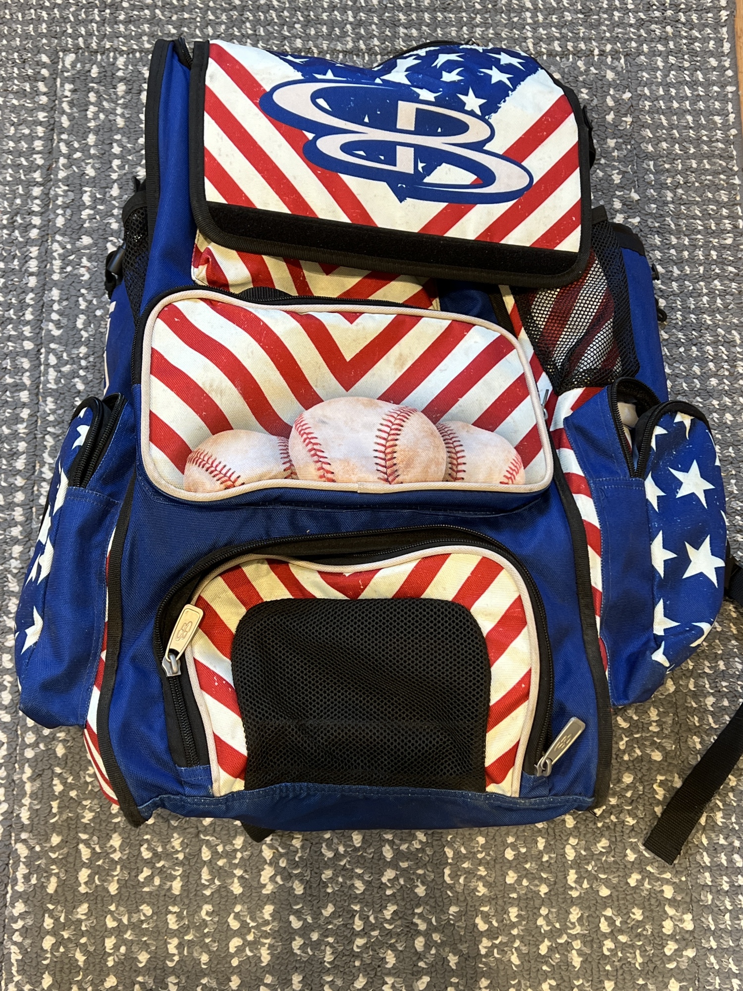 Used Boombah Bat Pack SuperPack Red/White/Blue | SidelineSwap