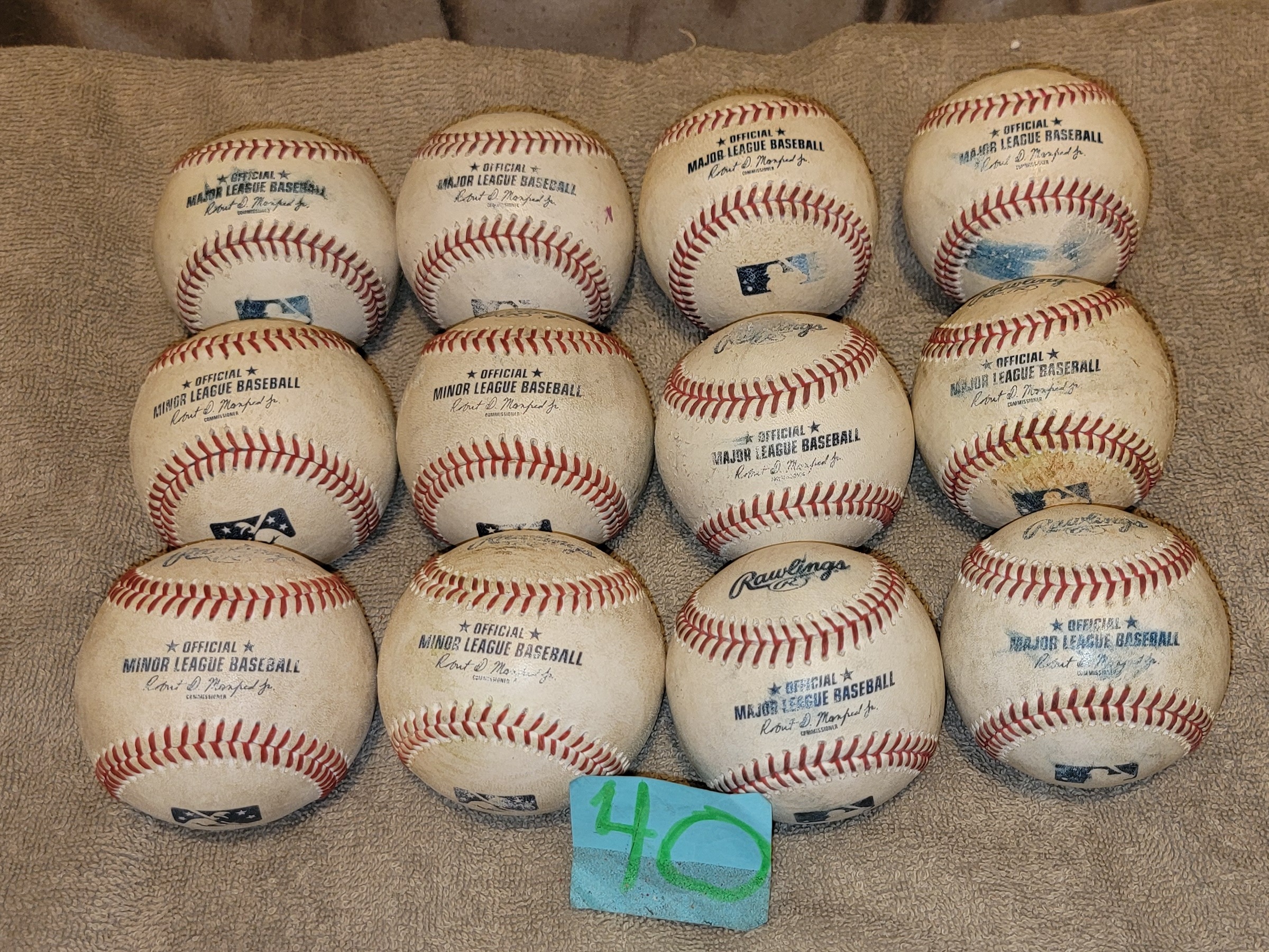 Baseball Ball Rawlings Official MLB Baseballs - 12 Pack With ...
