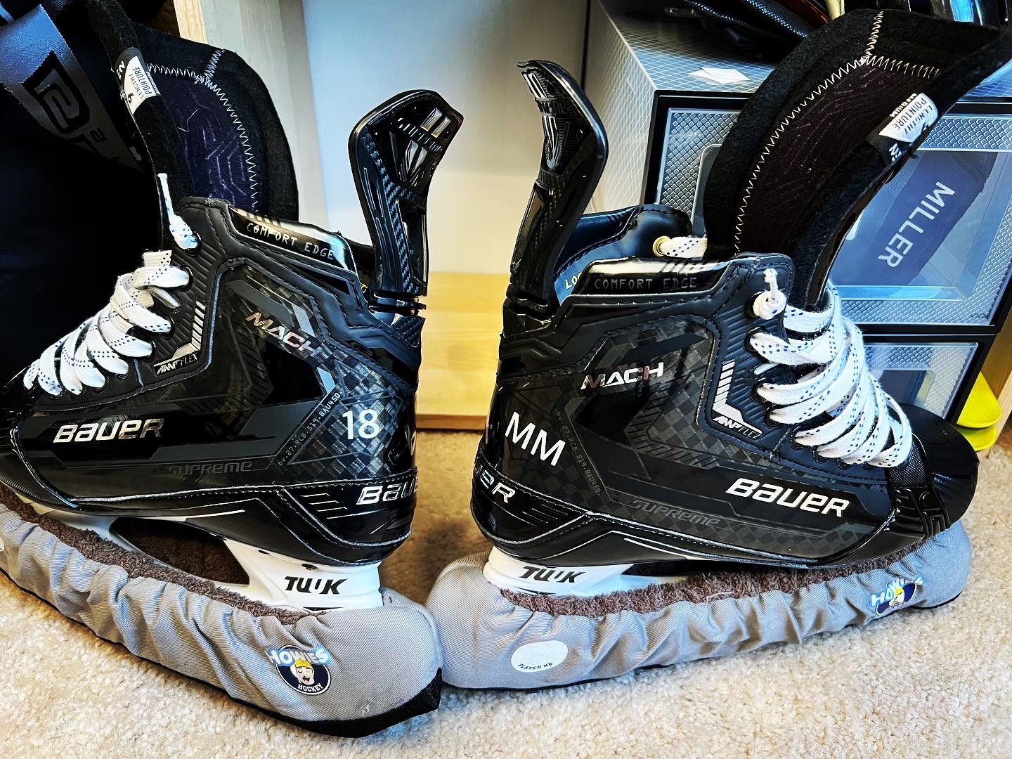 New Bauer Size 9 Supreme Mach Hockey Skates With Steel | SidelineSwap