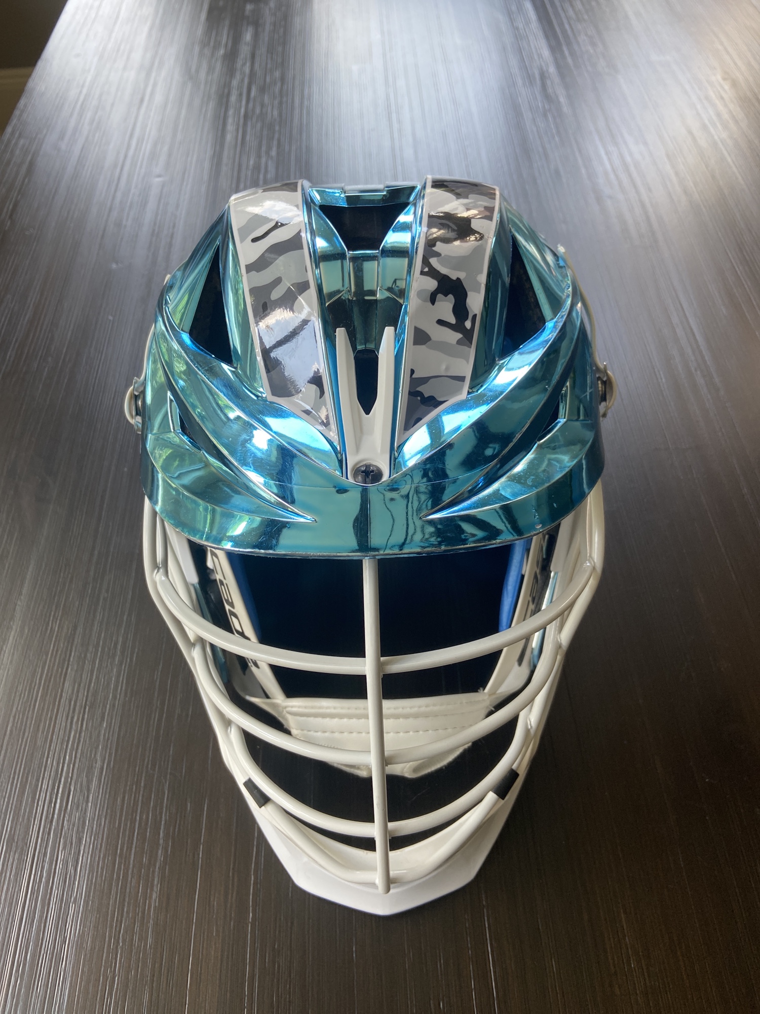 New Chrome Blue Igloo Cascade XRS Helmet | SidelineSwap