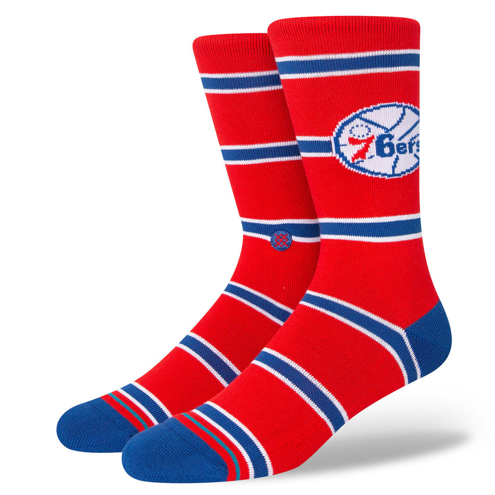 Philadelphia 76ers Stance NBA HWC Hardwood Classics Crew Socks Large ...