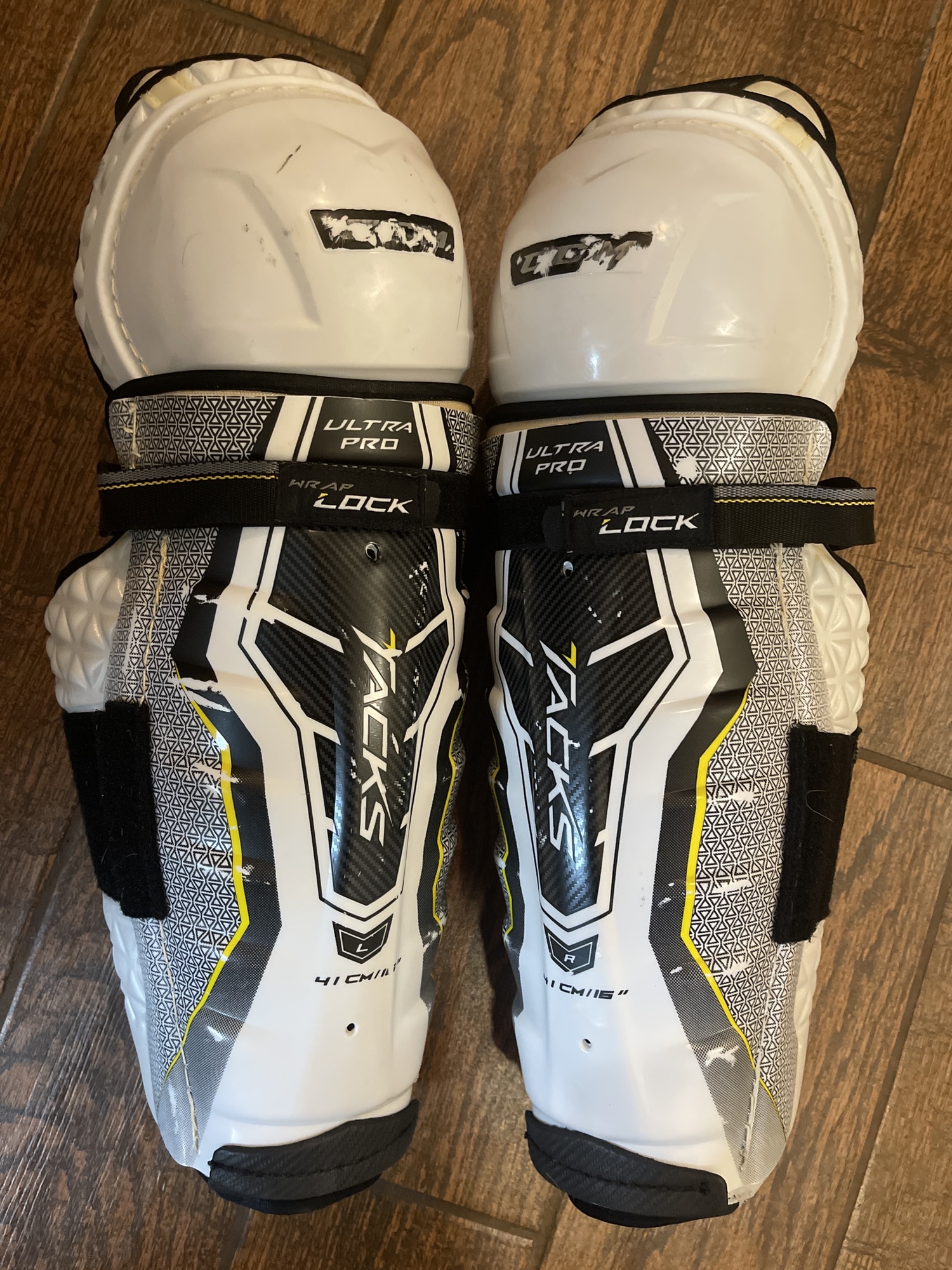 16” CCM Pro Stock Ultra Pro Shin Pads | SidelineSwap